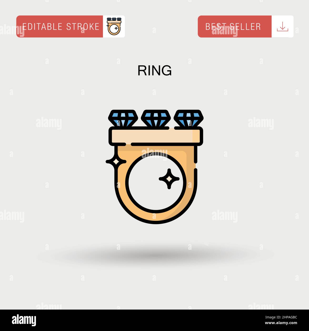 Ring Simple vector icon Stock Vector Image & Art - Alamy