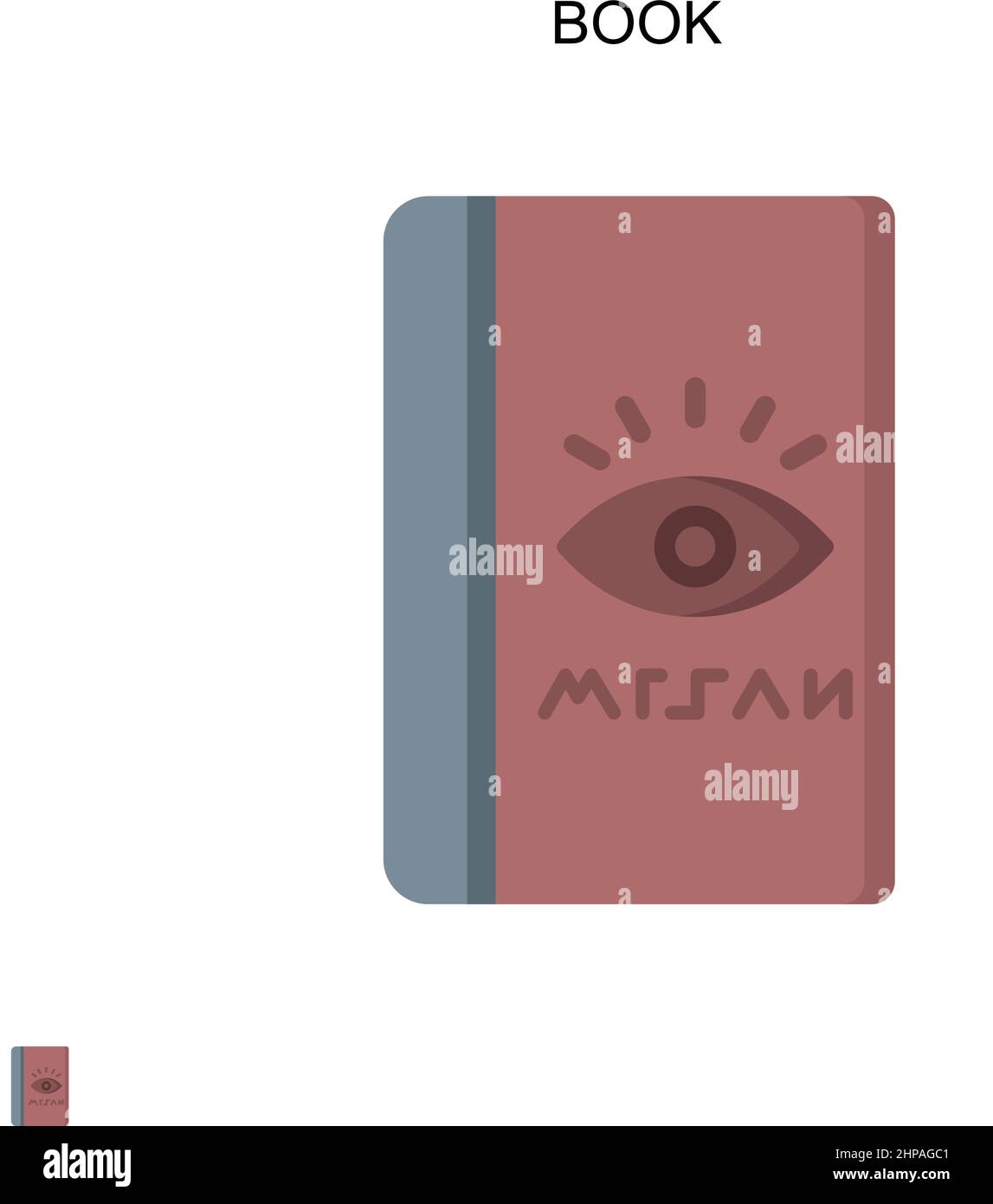 Book Simple vector icon. Illustration symbol design template for web ...