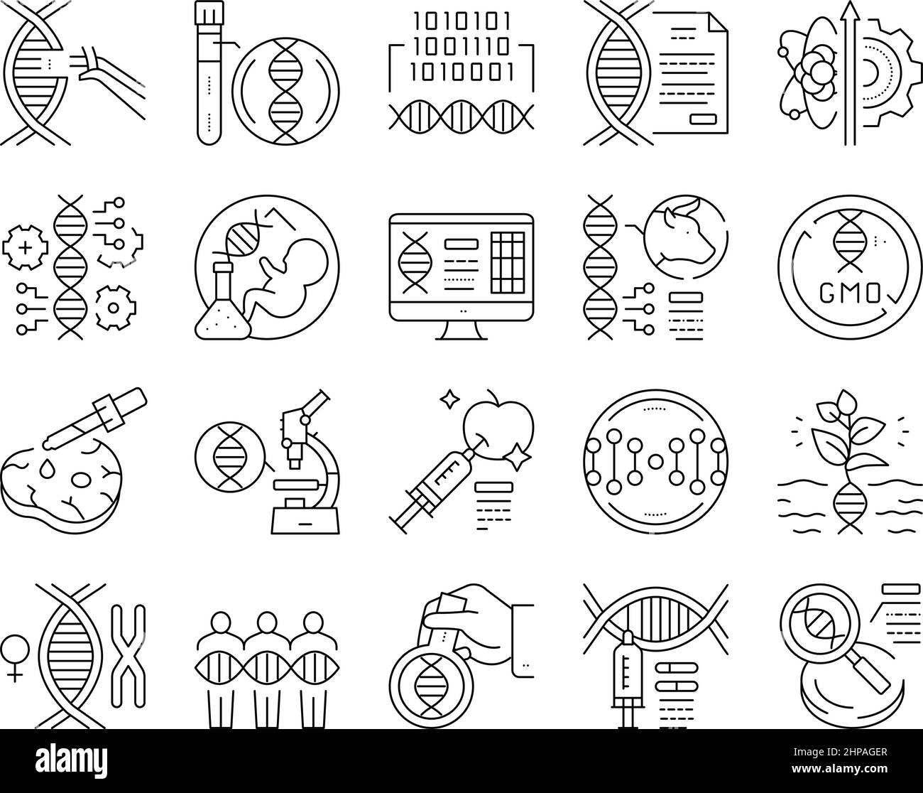 Genetic engineering process Black and White Stock Photos & Images - Alamy