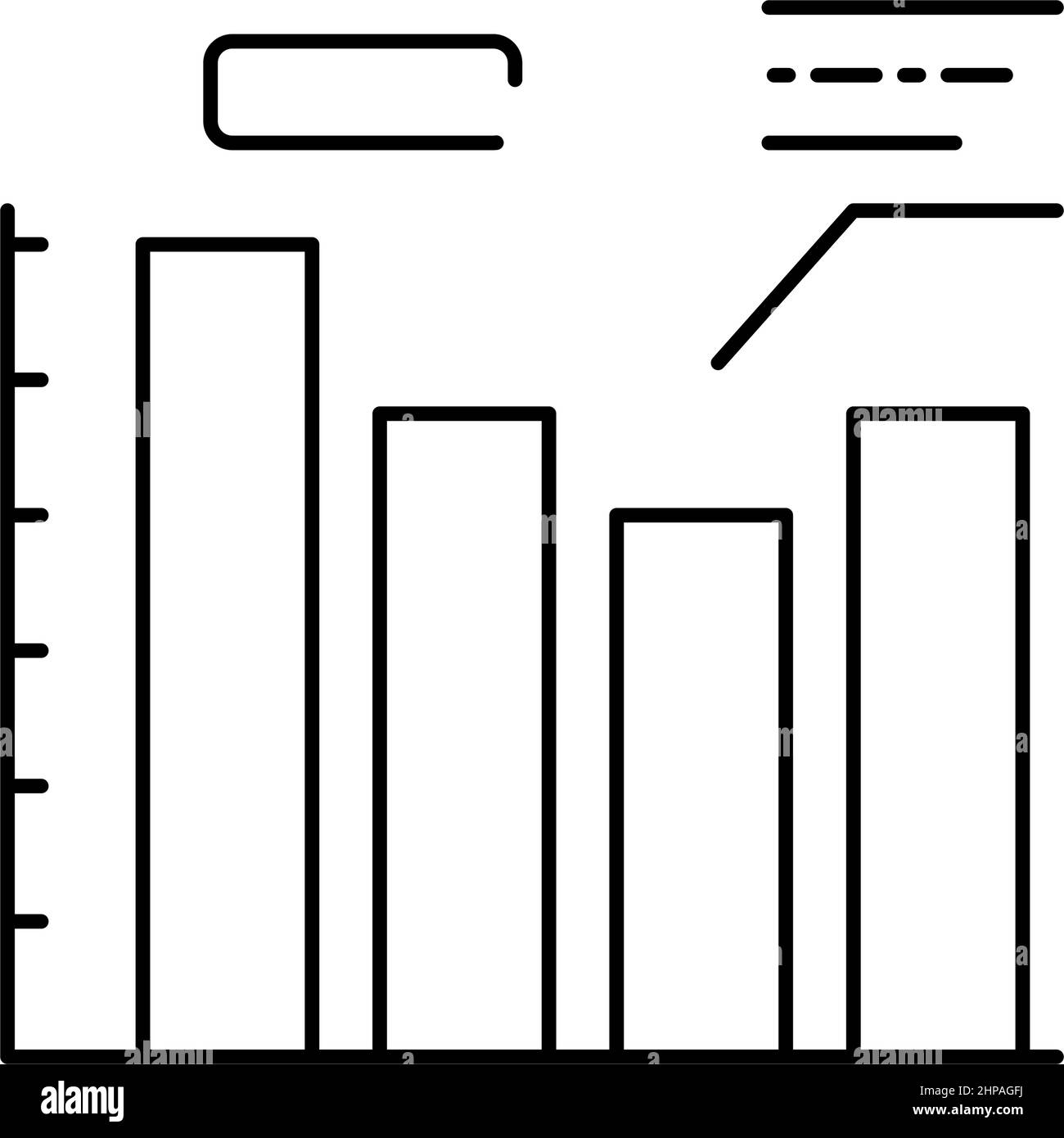 infographic analysis line icon vector illustration sign Stock Vector ...