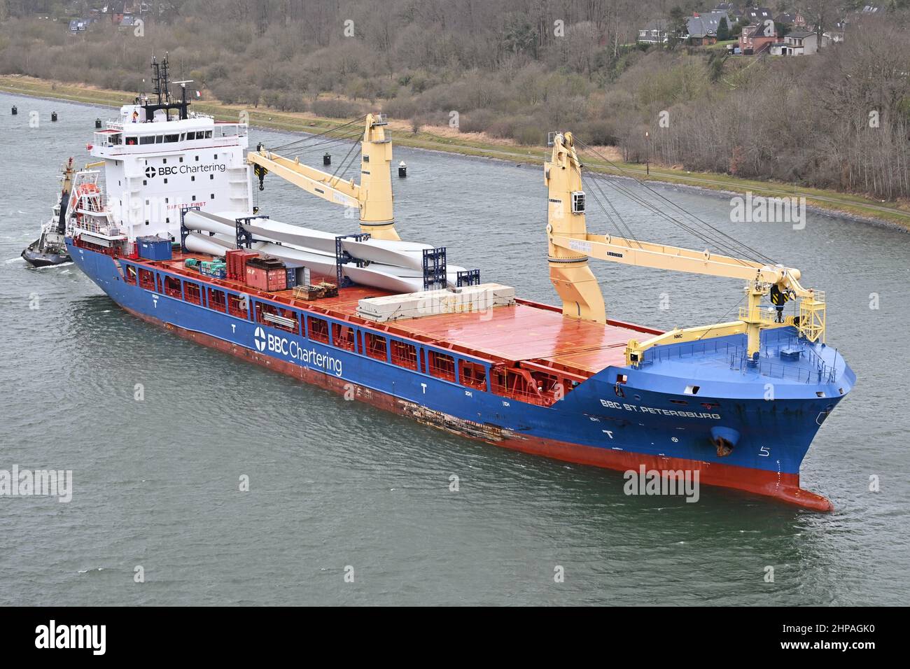 BBC St. Petersburg passing the Kiel Canal Stock Photo - Alamy