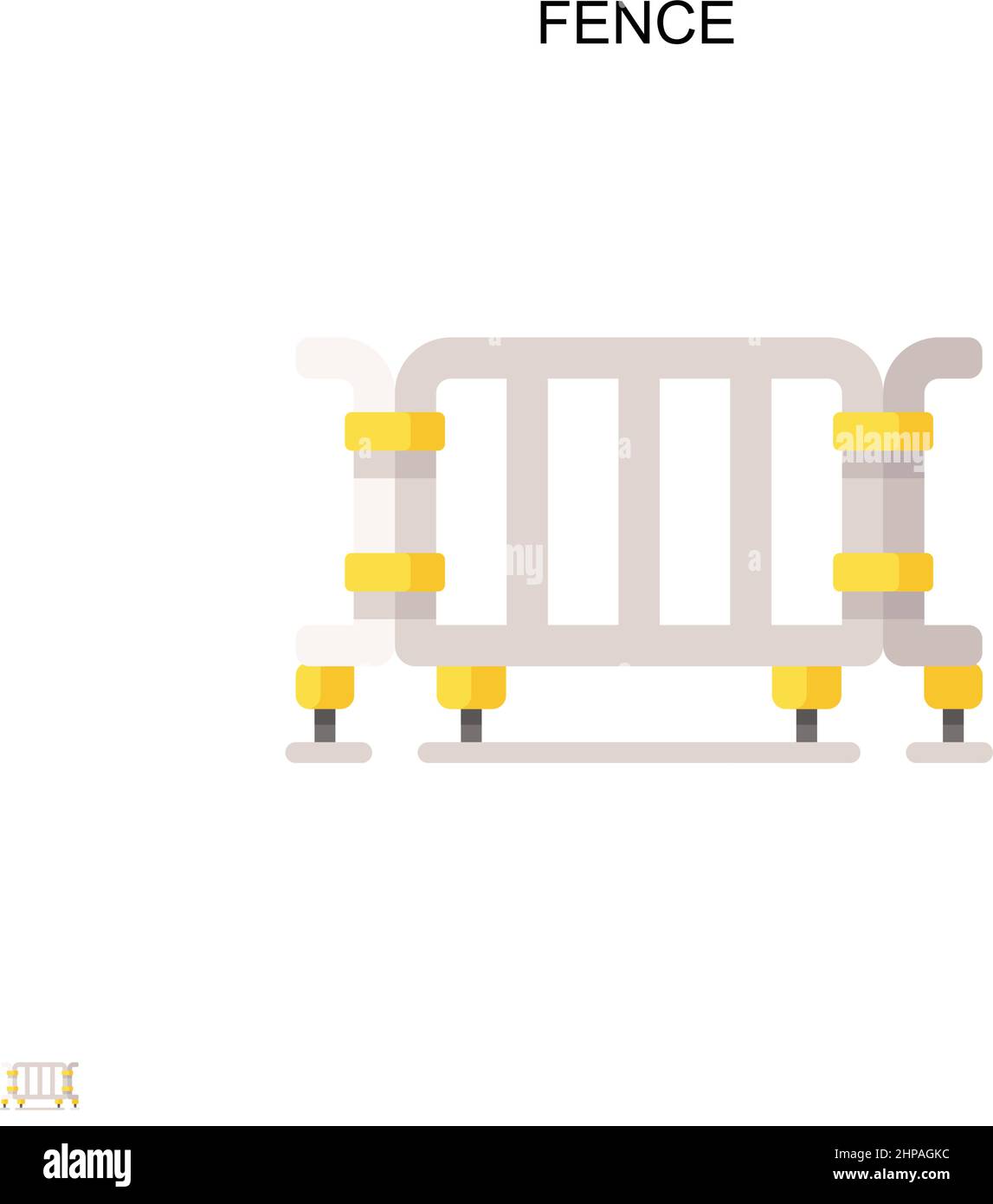 Fence Simple vector icon. Illustration symbol design template for web ...