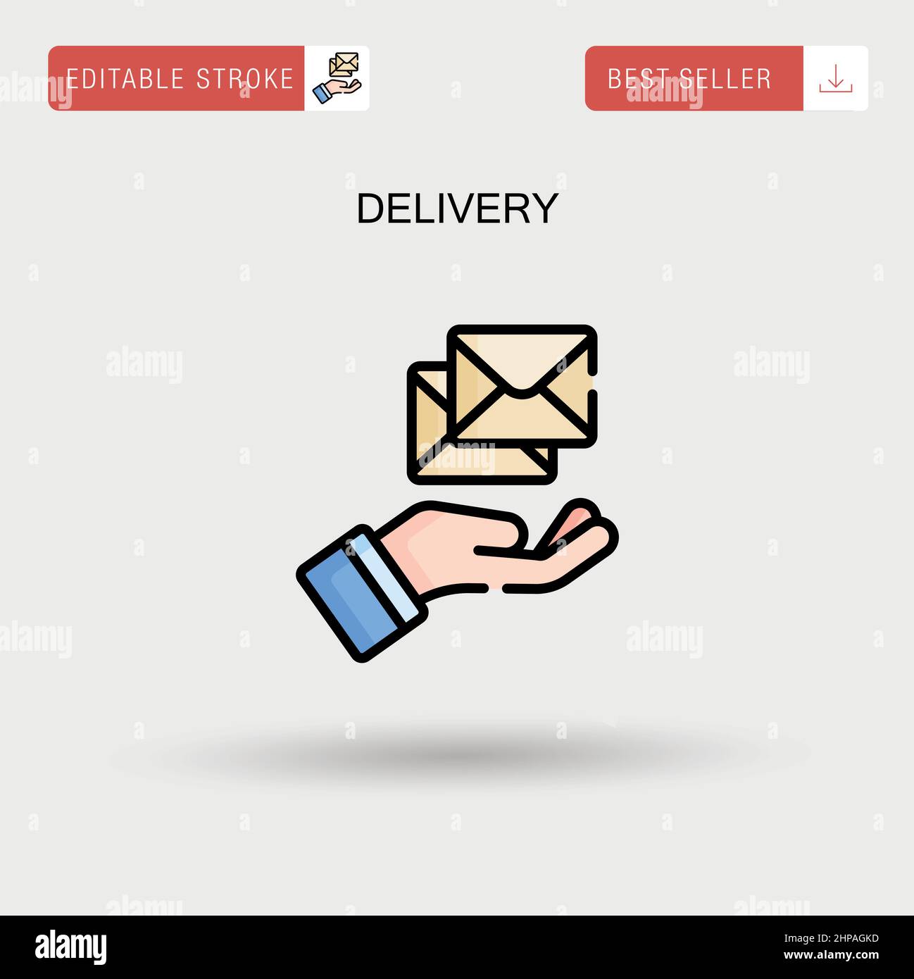 Delivery Simple vector icon Stock Vector Image & Art - Alamy