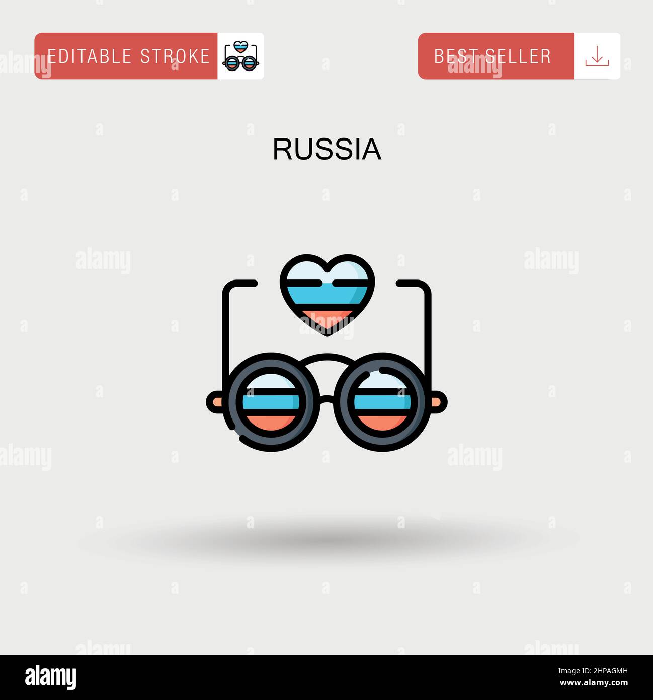 Russia Simple vector icon Stock Vector Image & Art - Alamy