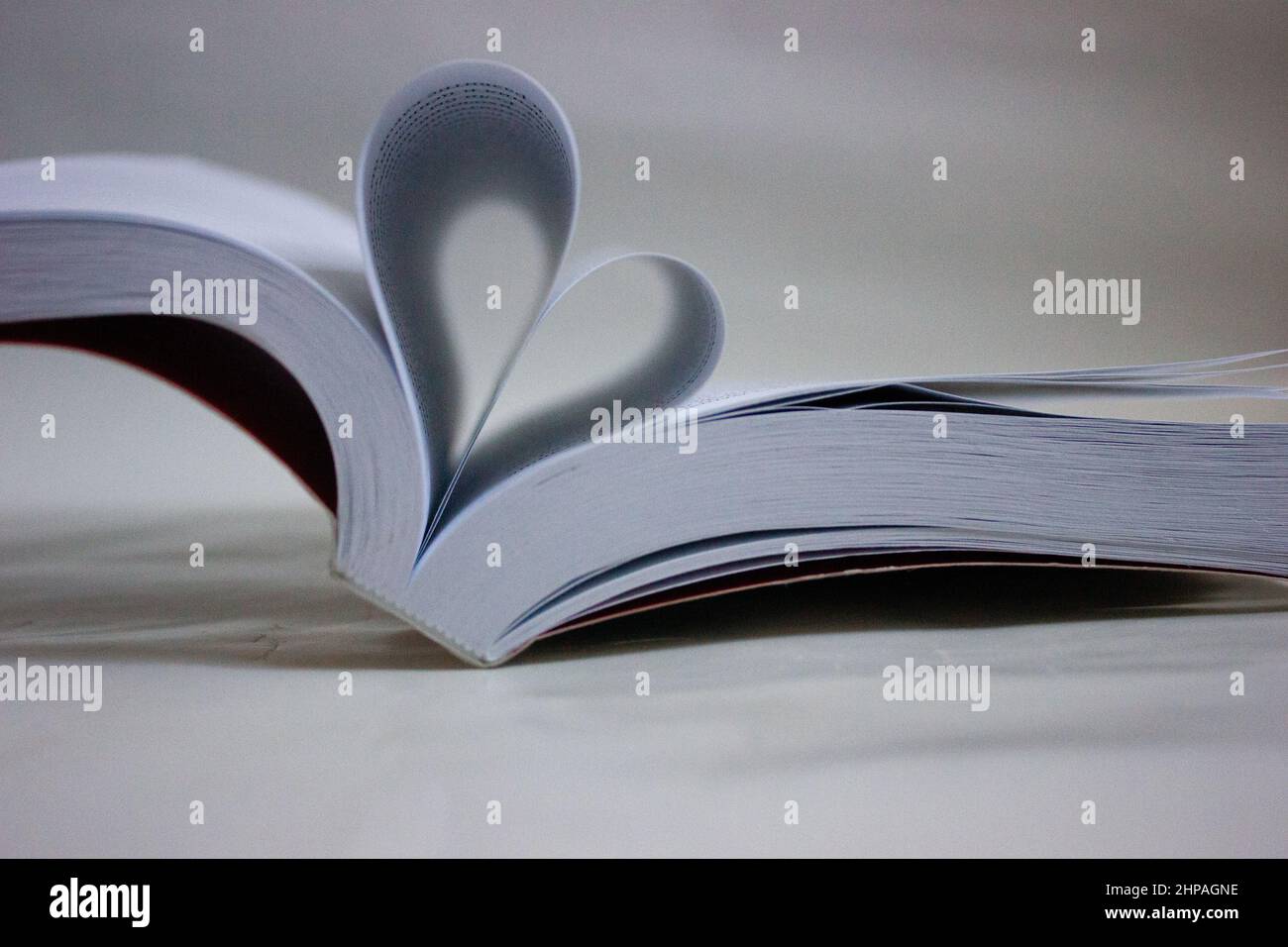 heart made from the pages of a book Stock Photo - Alamy