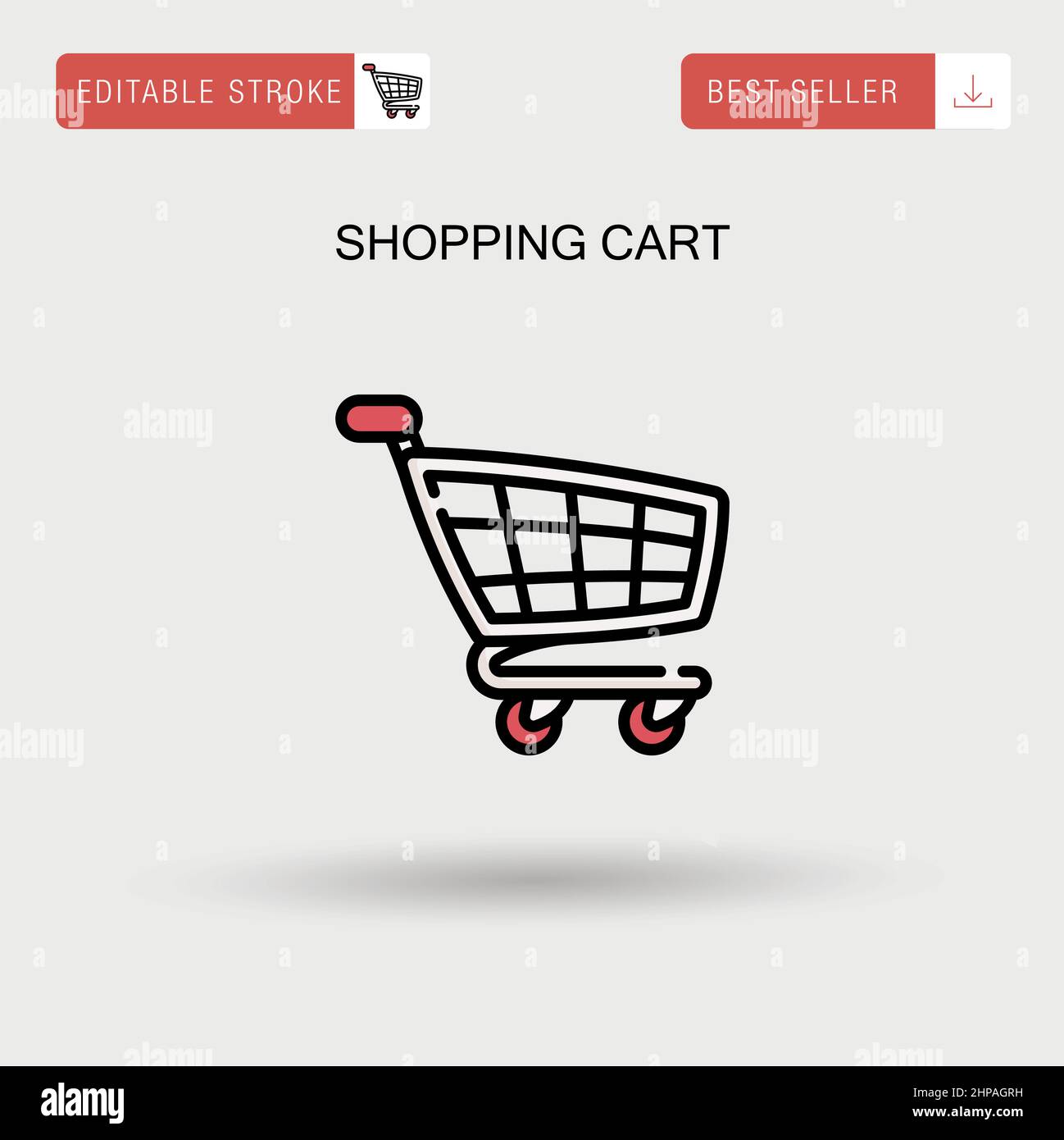 Shopping cart simple vector hi-res stock photography and images - Alamy