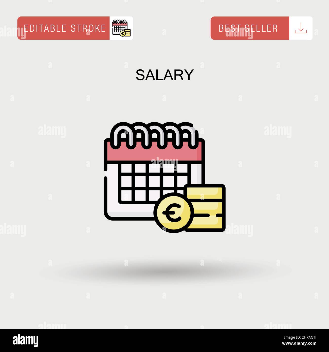 Salary Simple vector icon Stock Vector Image & Art - Alamy