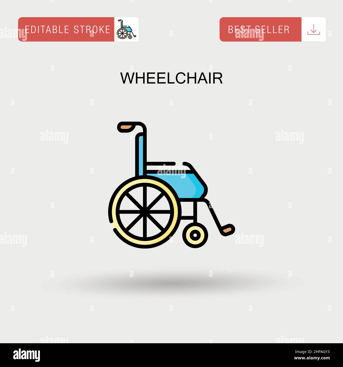 Wheelchair young man happy Stock Vector Images - Alamy