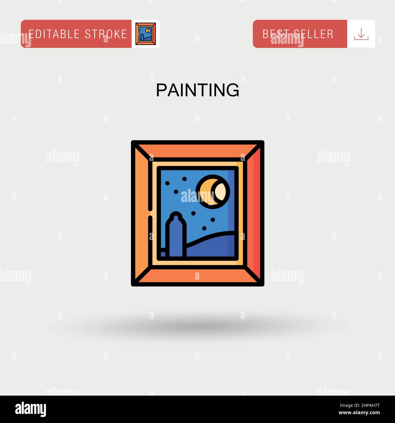 Painting Simple vector icon Stock Vector Image & Art - Alamy