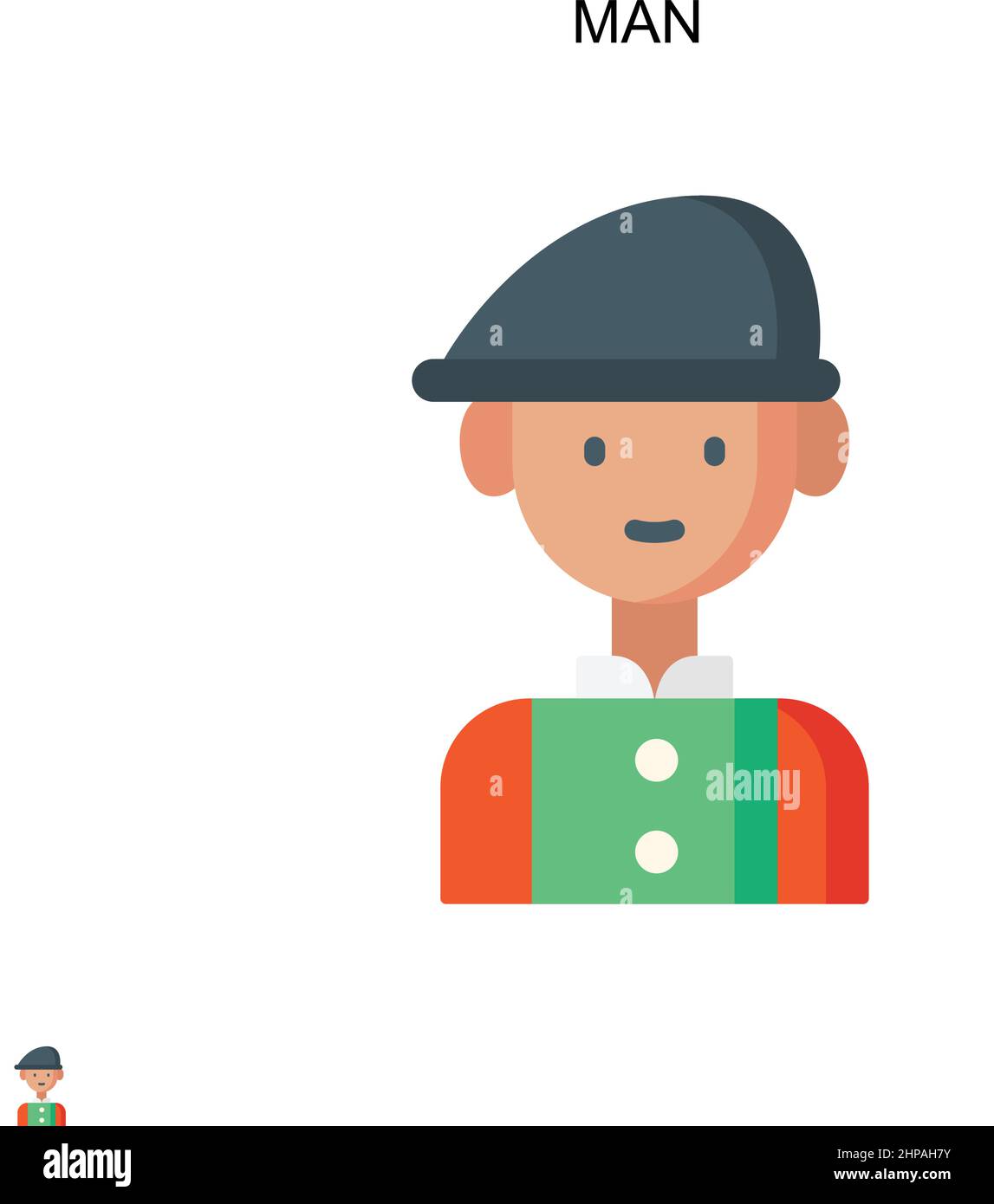 Man Simple Vector Icon Illustration Symbol Design Template For Web Mobile Ui Element Stock