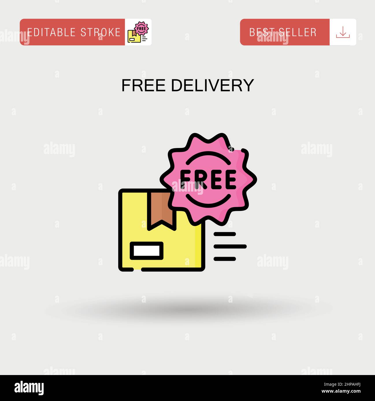 Free delivery food service Stock Vector Images - Alamy