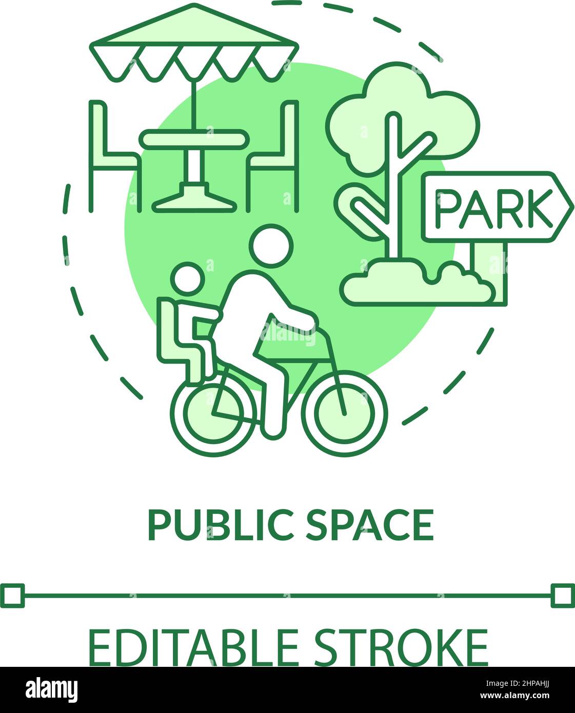 Public space green concept icon Stock Vector Image & Art - Alamy