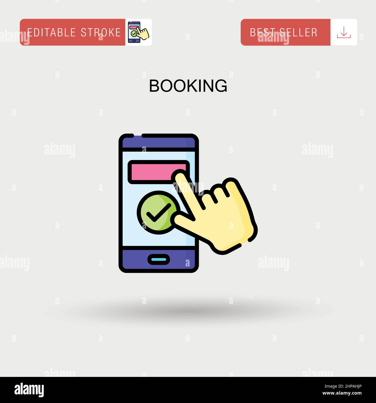 Booking Simple vector icon Stock Vector Image & Art - Alamy