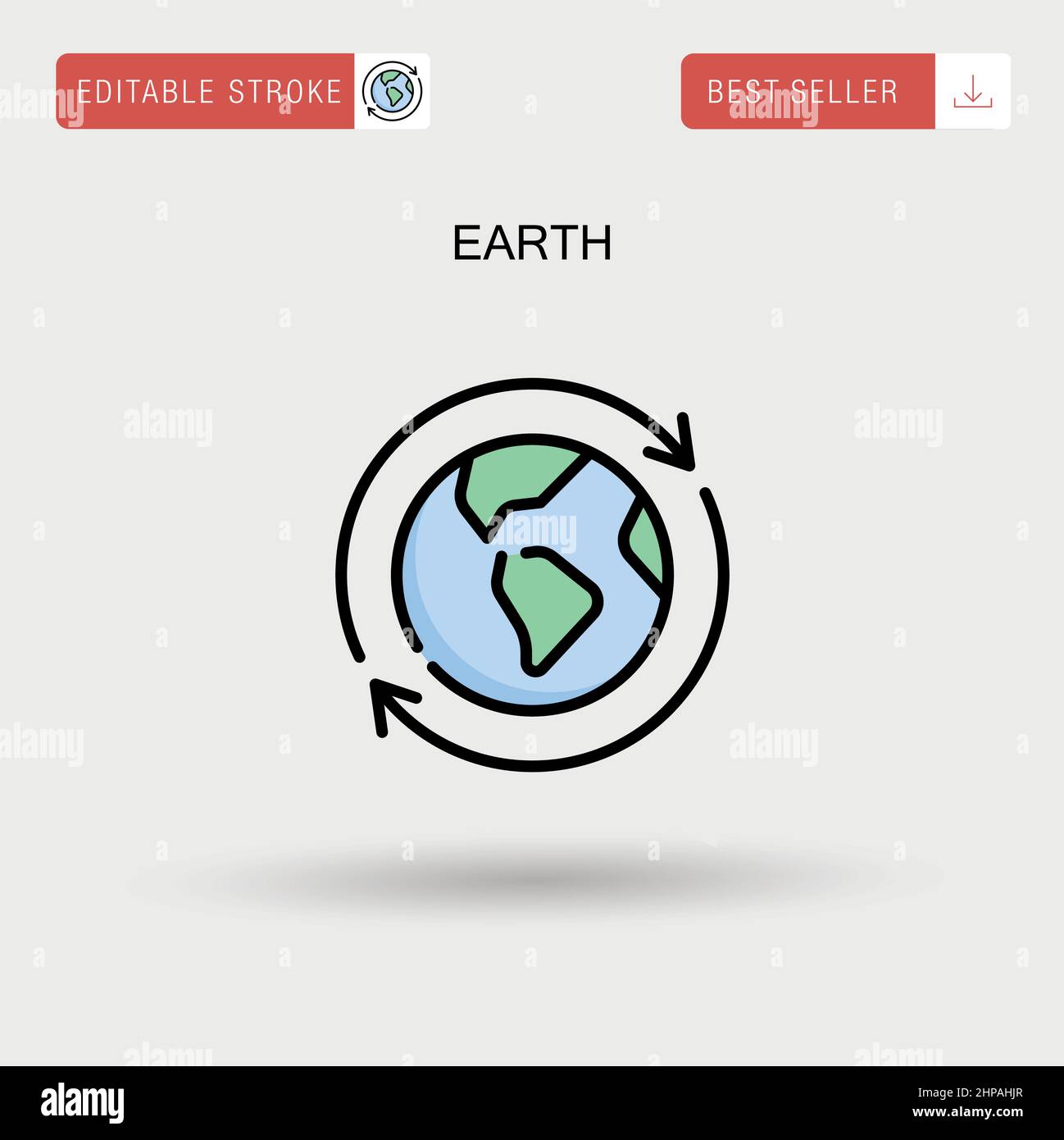 Earth Simple vector icon Stock Vector Image & Art - Alamy
