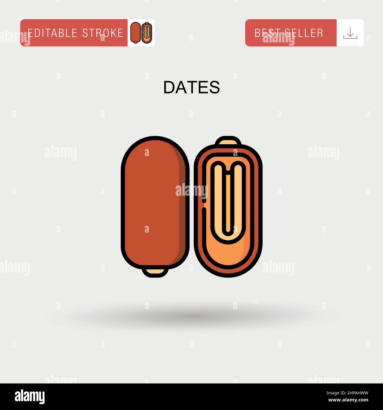 Dates Simple vector icon Stock Vector Image & Art - Alamy