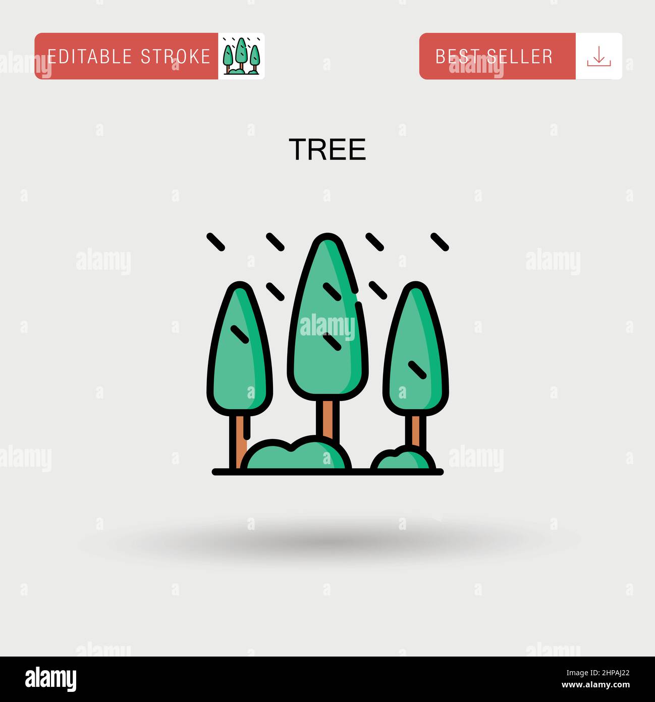 Tree Simple vector icon Stock Vector Image & Art - Alamy