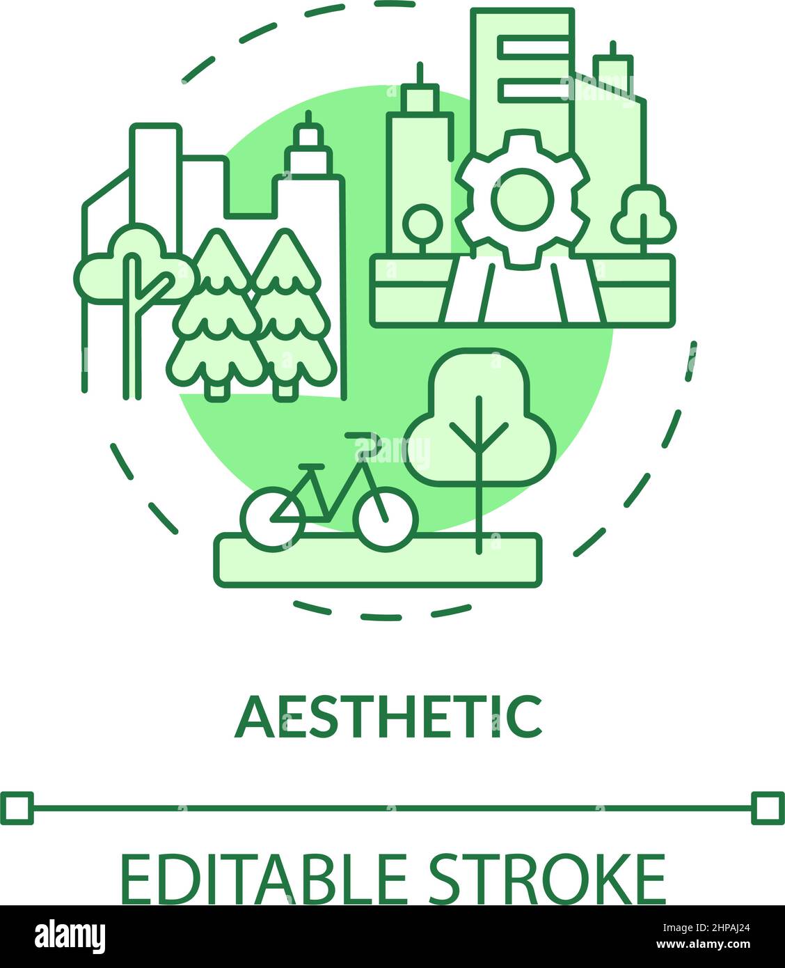 Aesthetic green concept icon Stock Vector Image & Art - Alamy