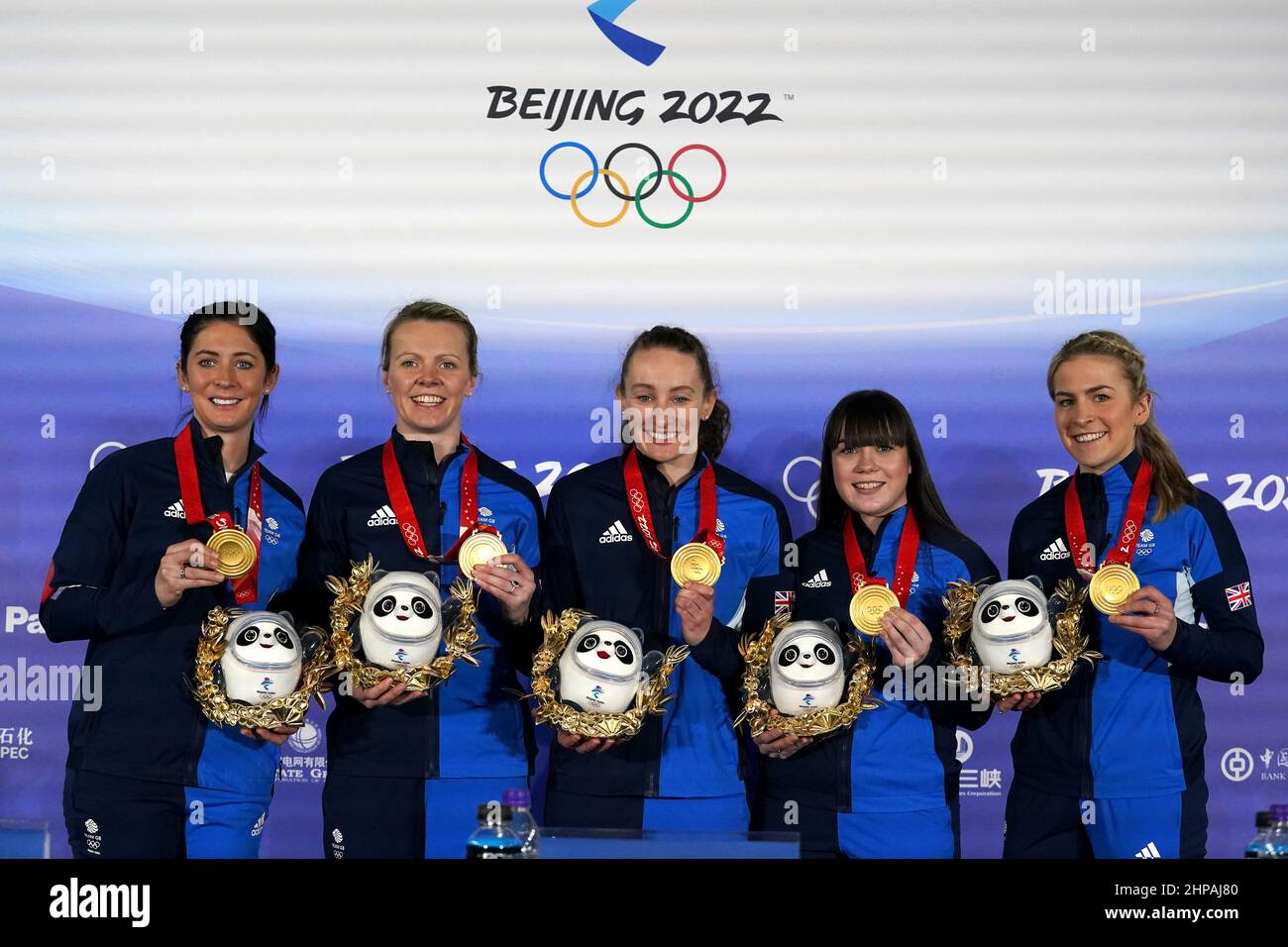 Great Britain's Eve Muirhead, Vicky Wright, Jennifer Dodds, Hailey Duff ...
