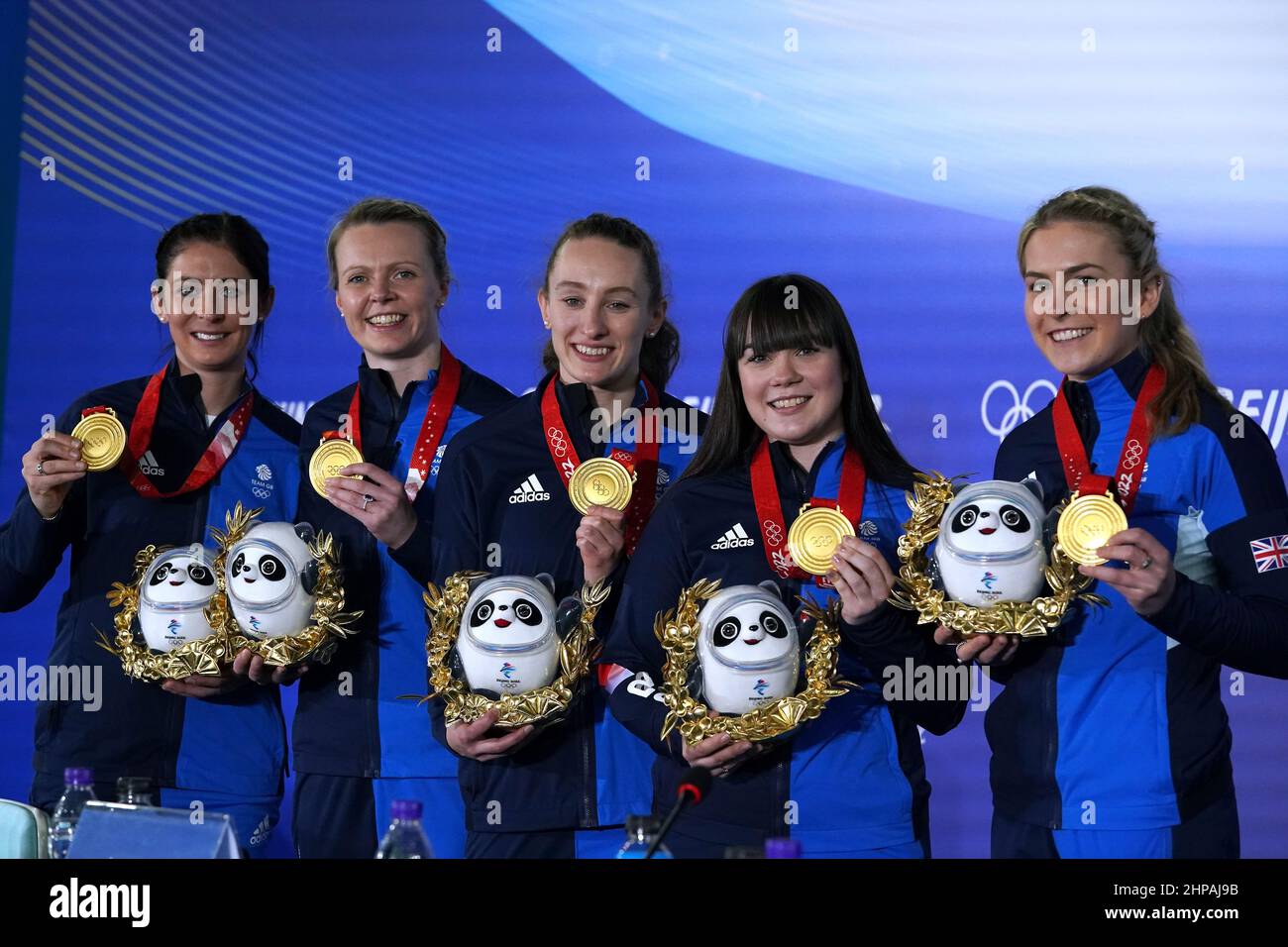 Great Britain's Eve Muirhead, Vicky Wright, Jennifer Dodds, Hailey Duff ...