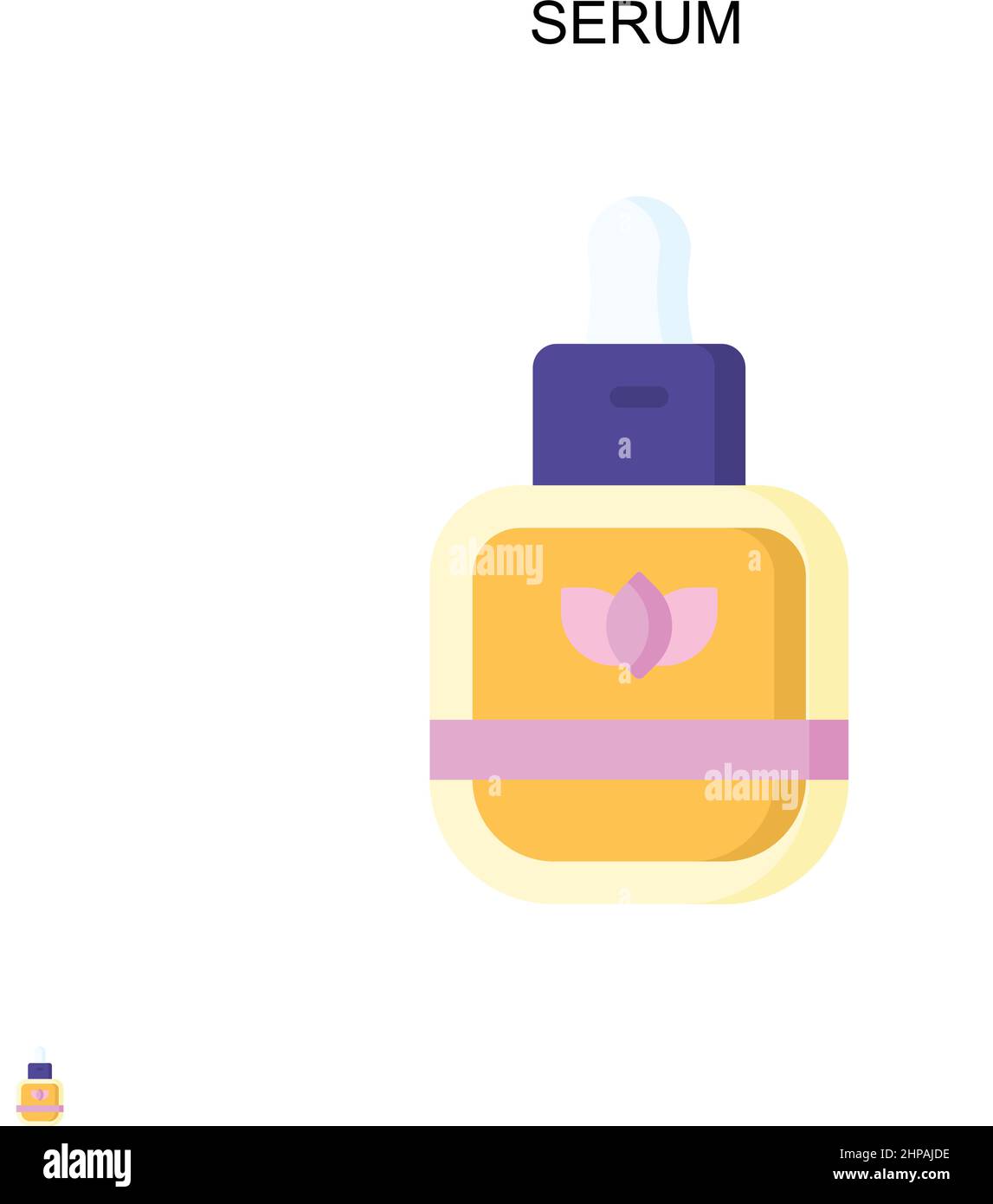 Serum Simple vector icon. Illustration symbol design template for web ...