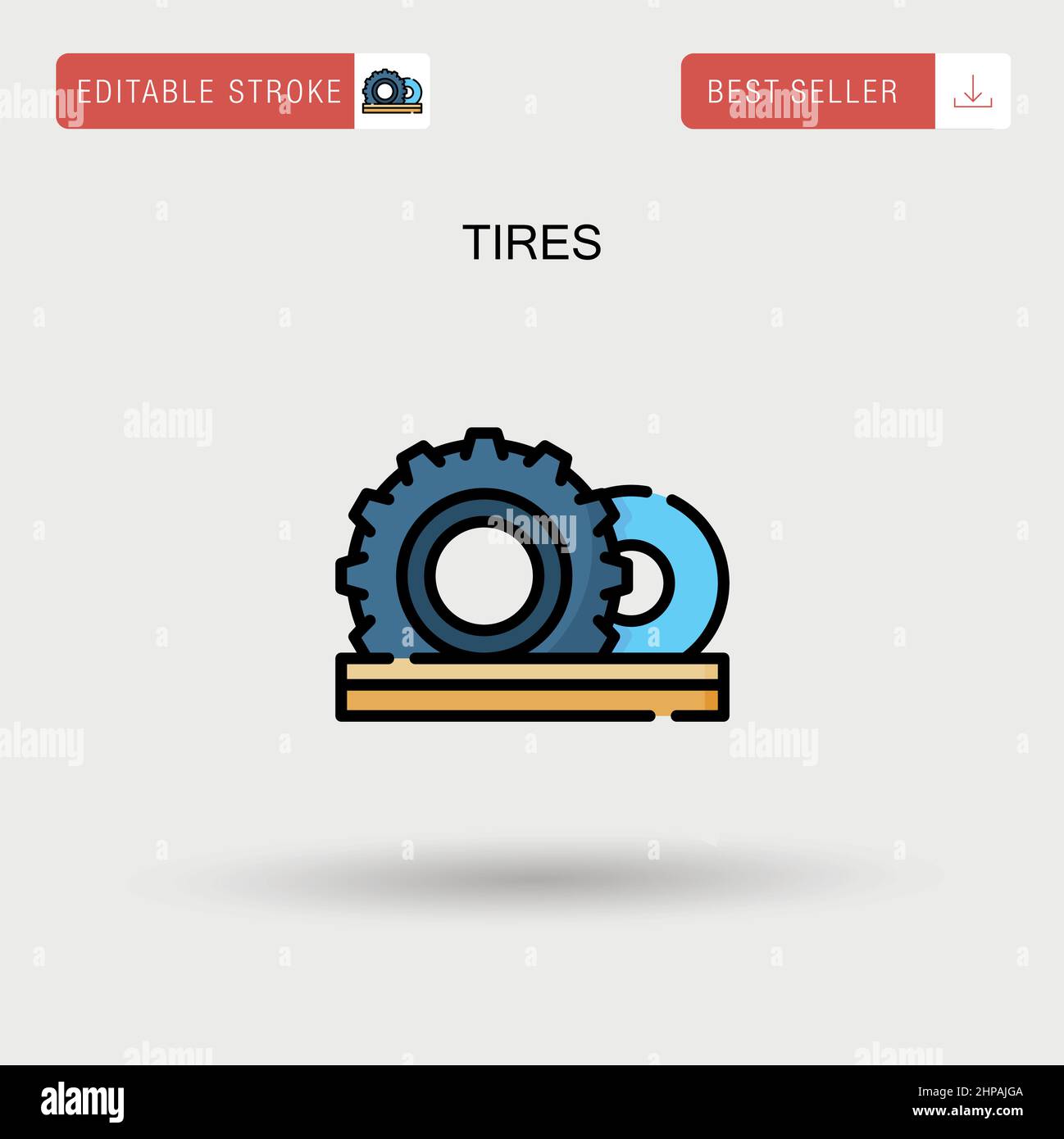 Truck tyres tires Stock Vector Images - Alamy