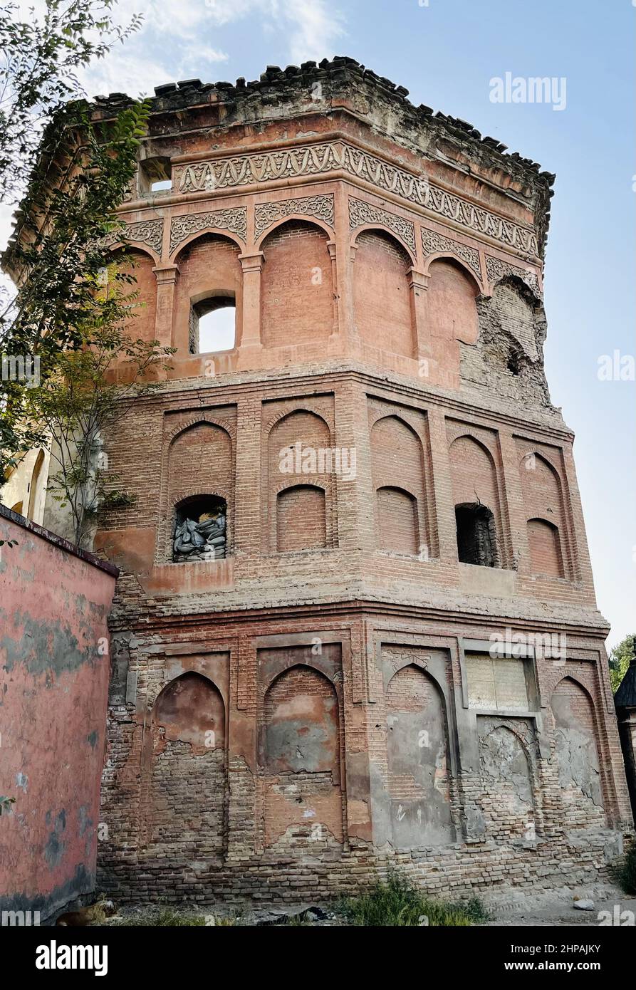 Vertical shot of a historic stone tower on a bridge in Kabul ...
