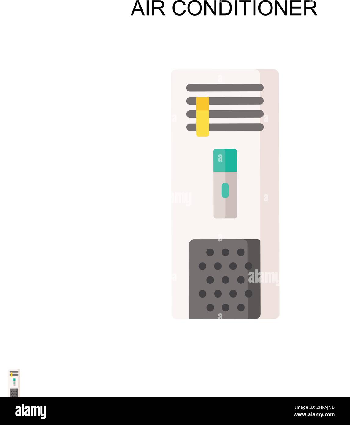 Air conditioner Simple vector icon. Illustration symbol design template ...