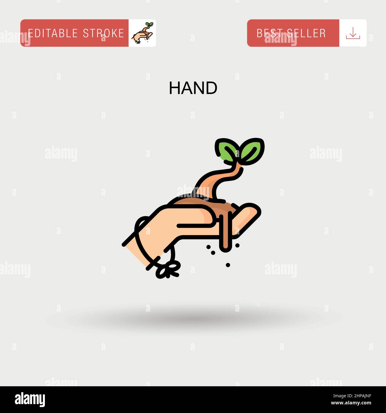 Hand Simple vector icon Stock Vector Image & Art - Alamy