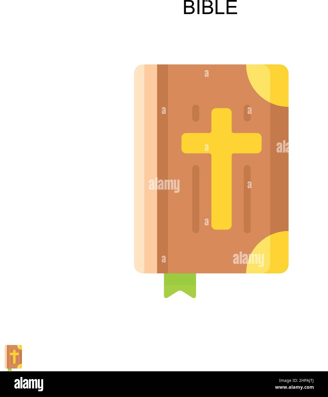 Bible Simple vector icon. Illustration symbol design template for web ...