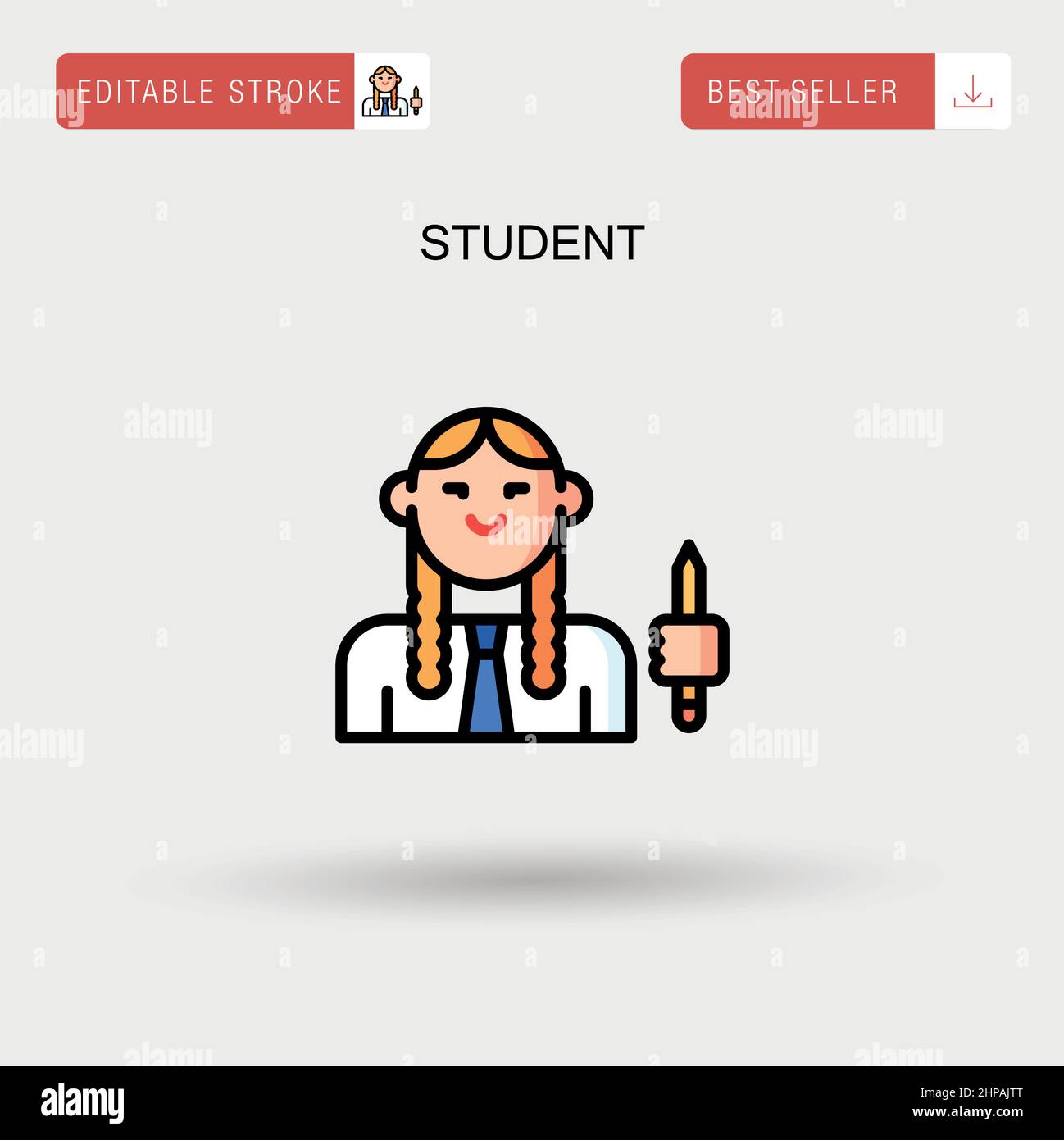 Student Simple vector icon Stock Vector Image & Art - Alamy