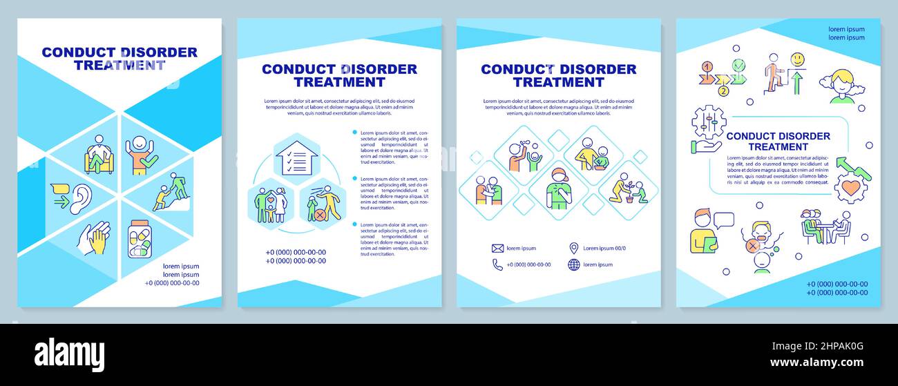 Conduct disorder treatment brochure template Stock Vector Image & Art ...