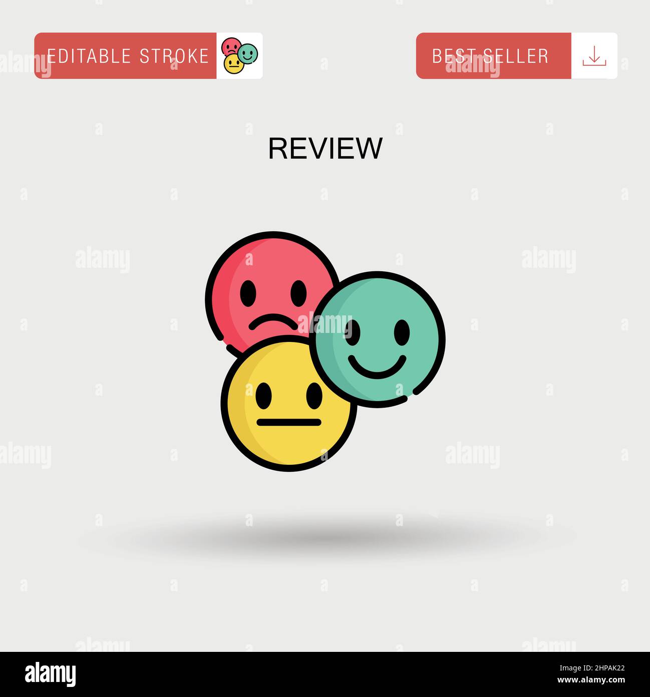 Top review icon simple hi-res stock photography and images - Alamy