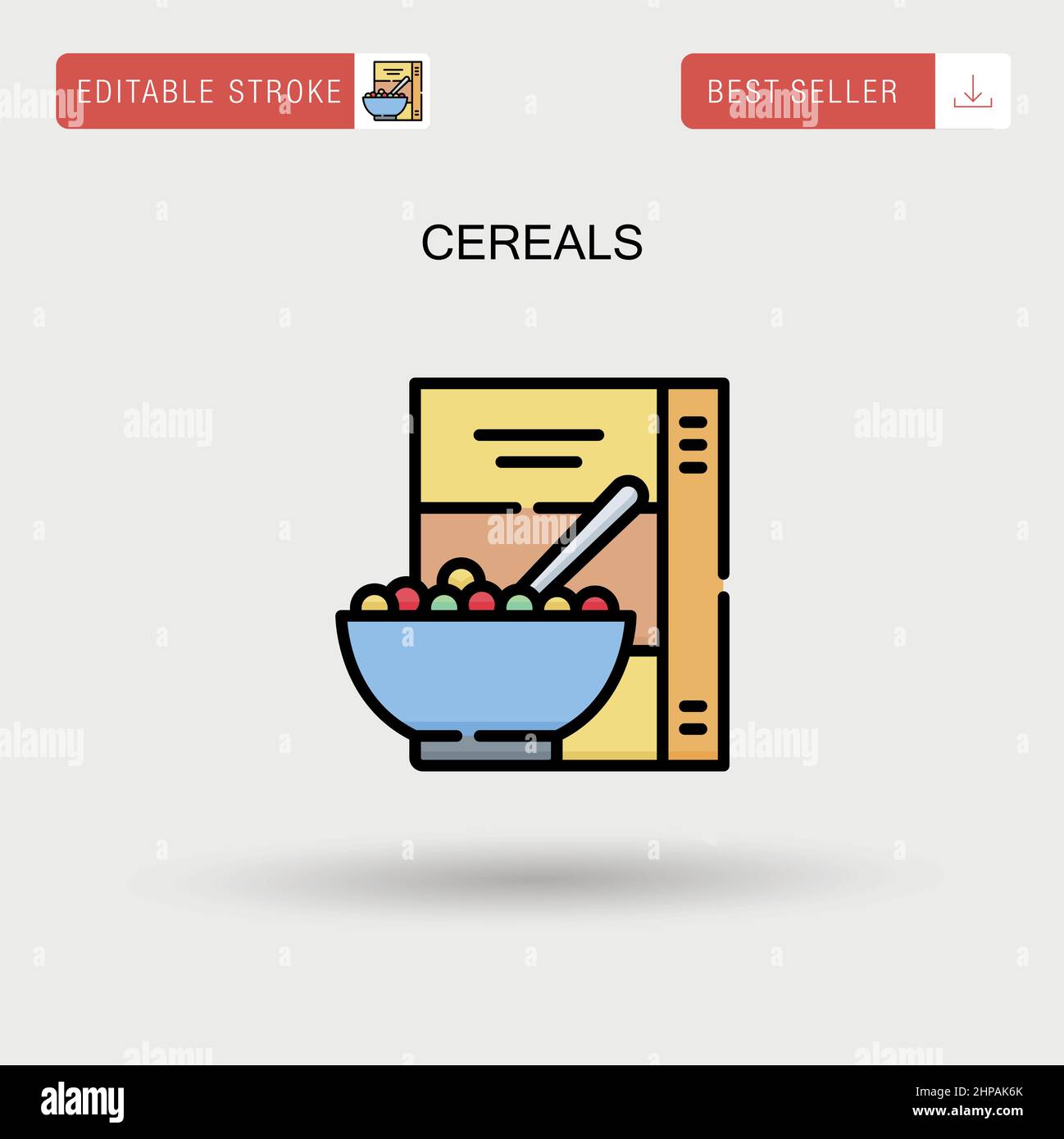 Delicious healthy breakfast vector Stock Vector Images - Alamy