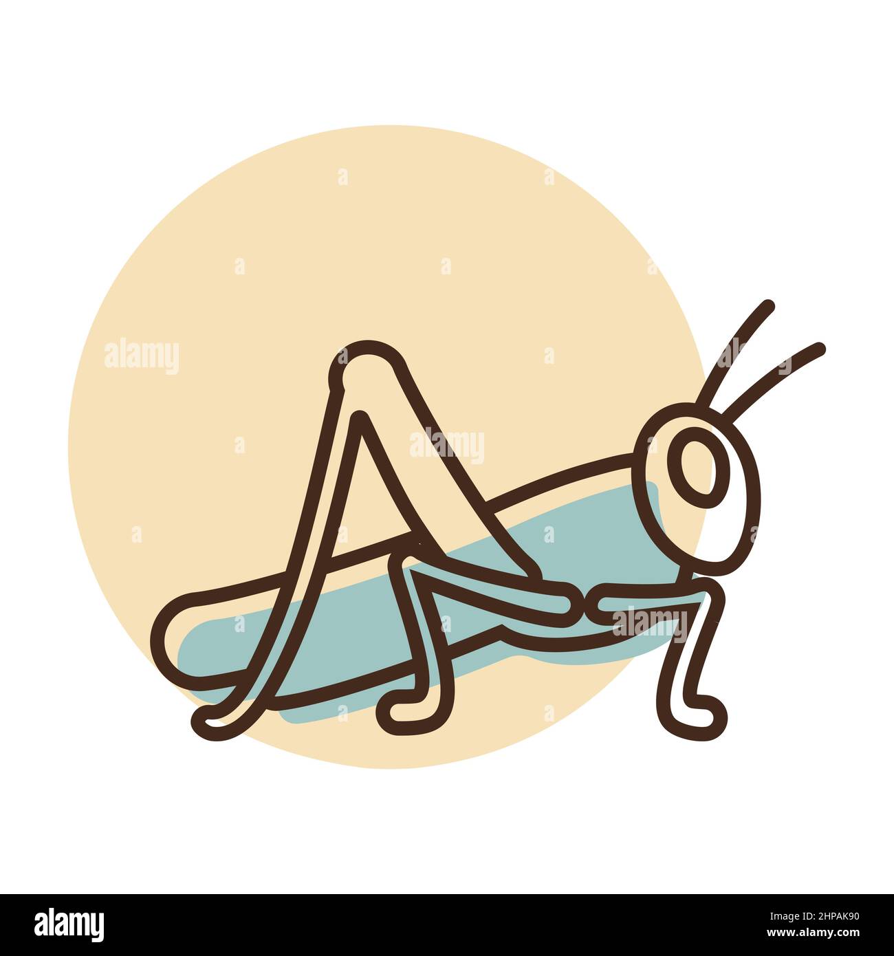 Grasshopper locust icon. Agriculture sign. Graph symbol for your web ...