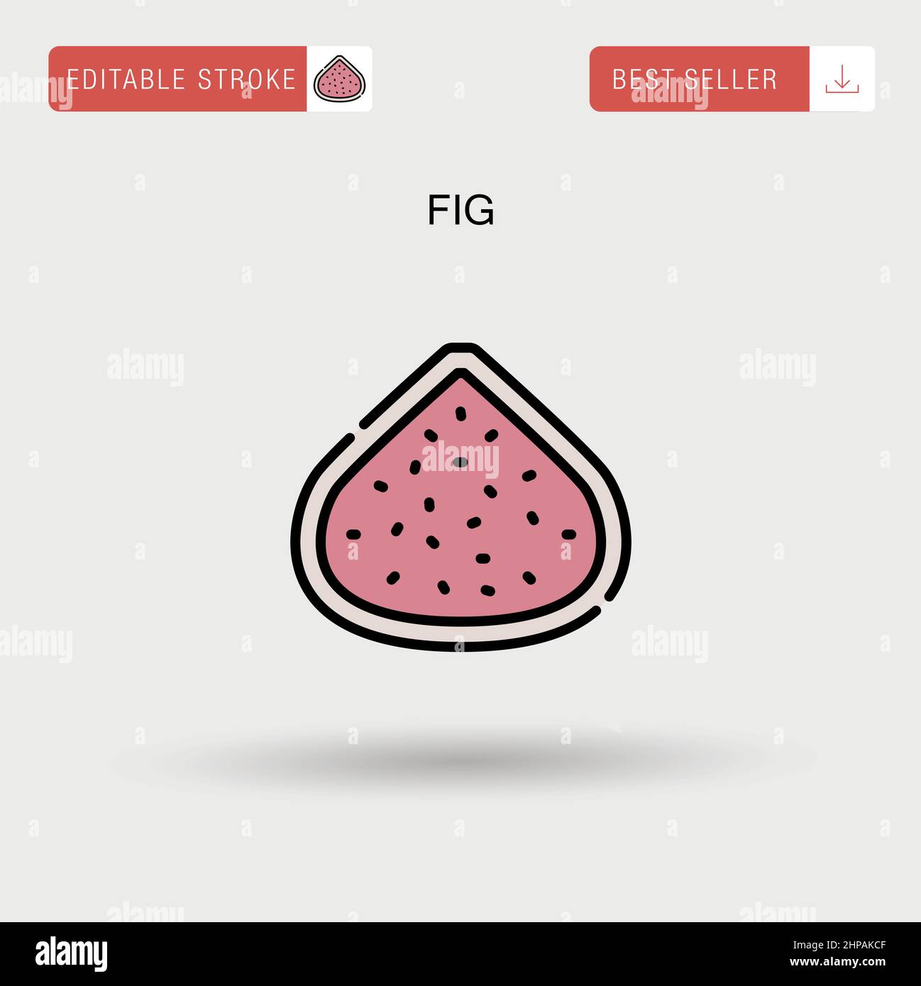 Cut whole fresh figs Stock Vector Images - Alamy