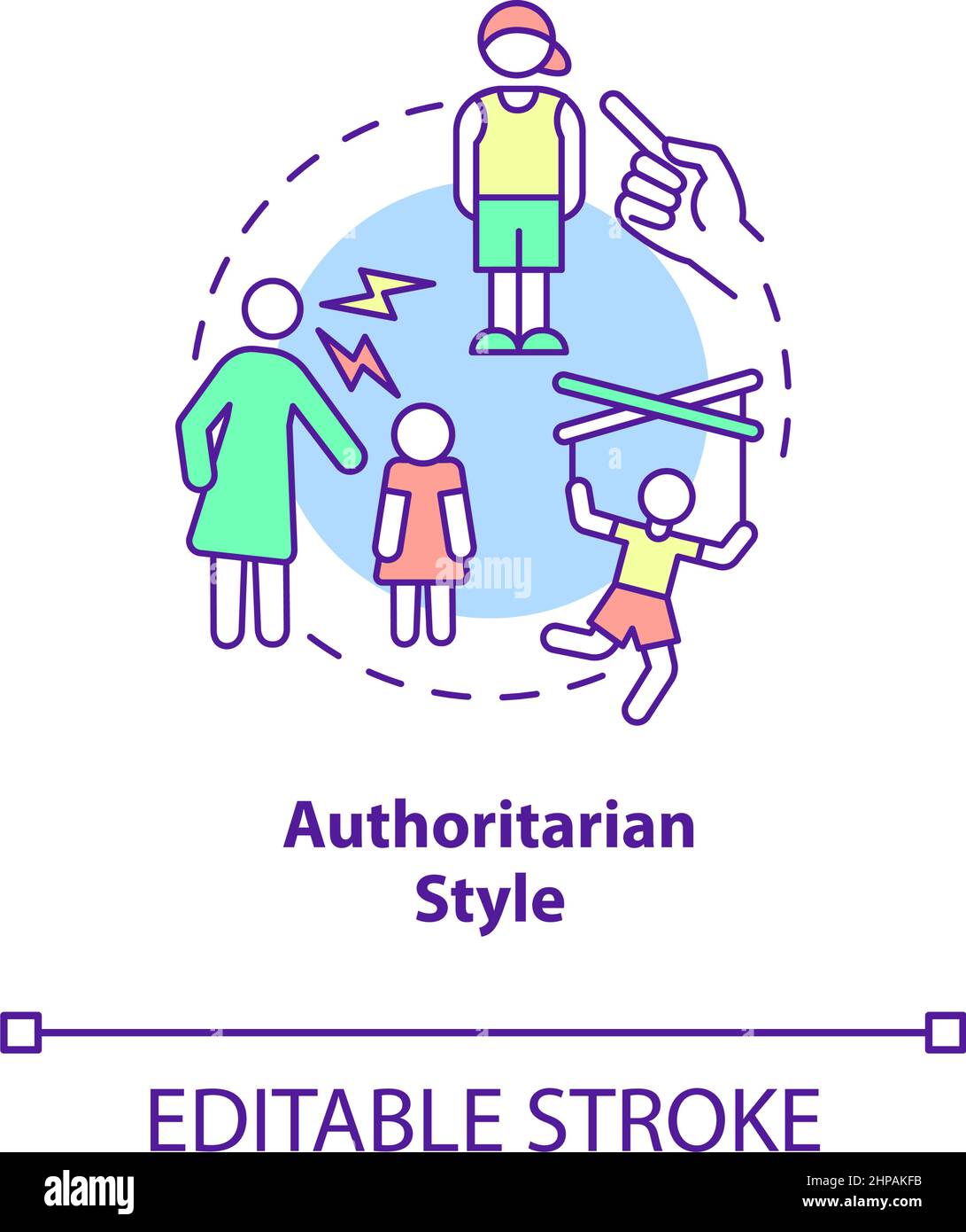 Authoritarian style concept icon Stock Vector Image & Art - Alamy