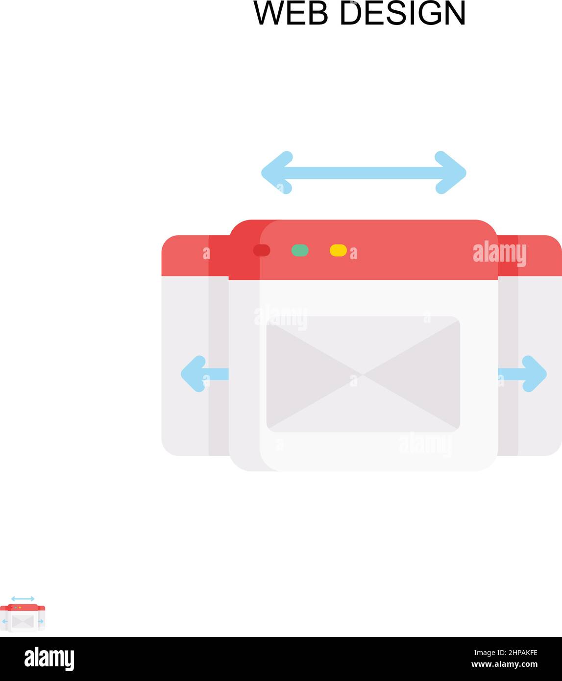 Web design Simple vector icon. Illustration symbol design template for ...