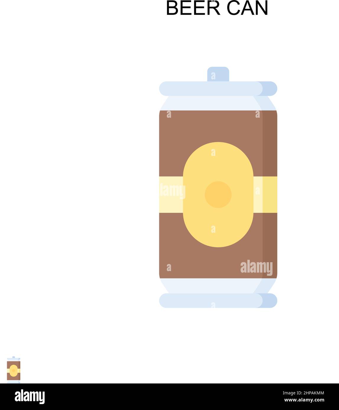 Aluminium can with recycling symbol hi-res stock photography and images ...