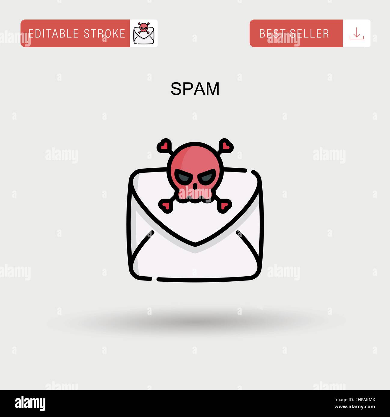 Spam Simple vector icon Stock Vector Image & Art - Alamy