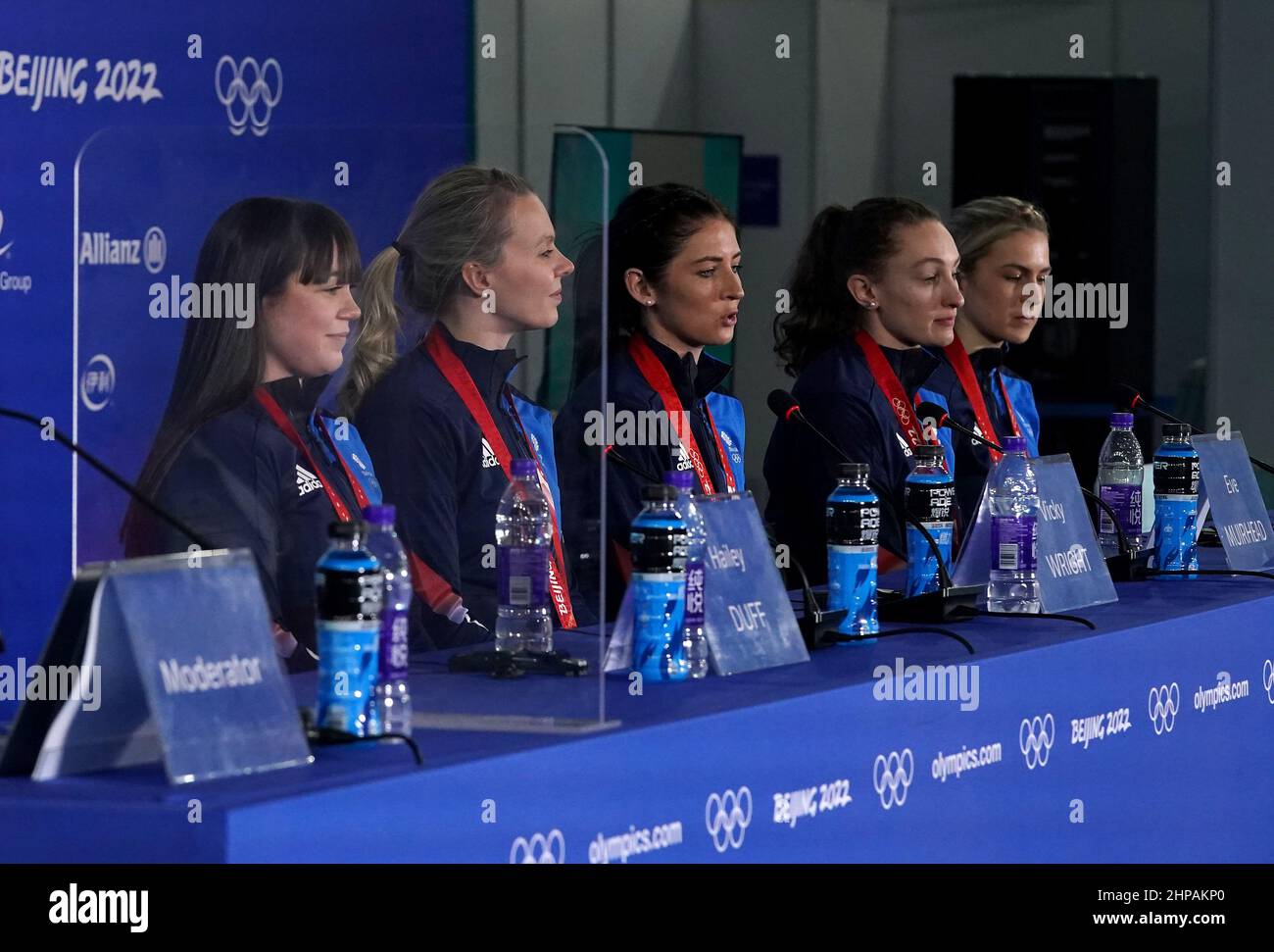 Great Britain's Hailey Duff, Vicky Wright, Eve Muirhead, Jennifer Dodd ...