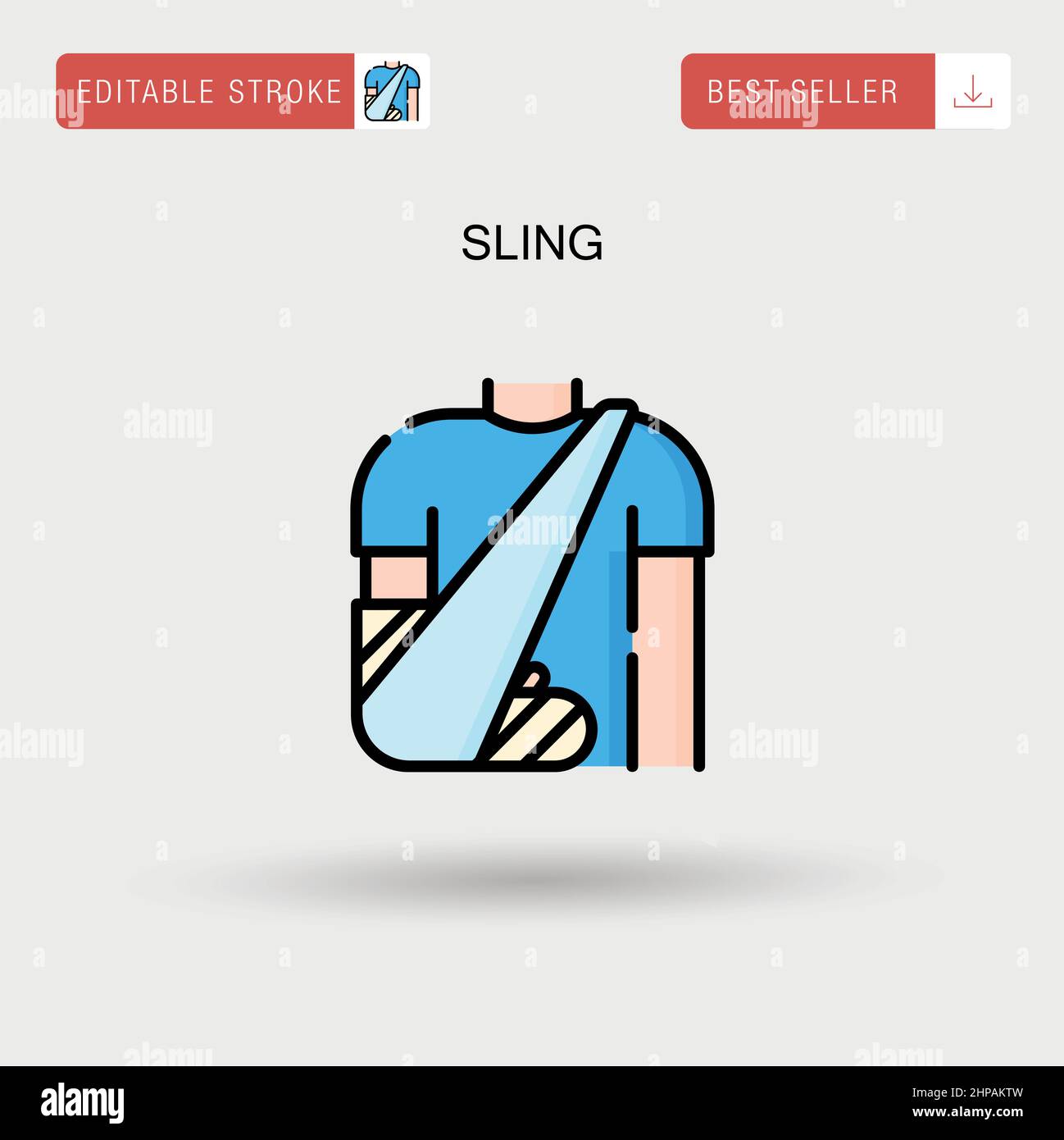 Shoulder injury sling hi-res stock photography and images - Alamy