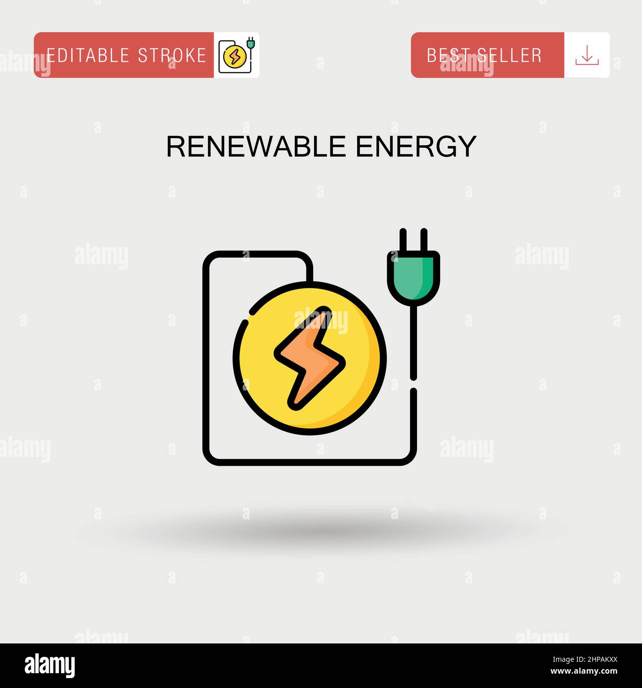 Renewable power green energy Stock Vector Images - Alamy