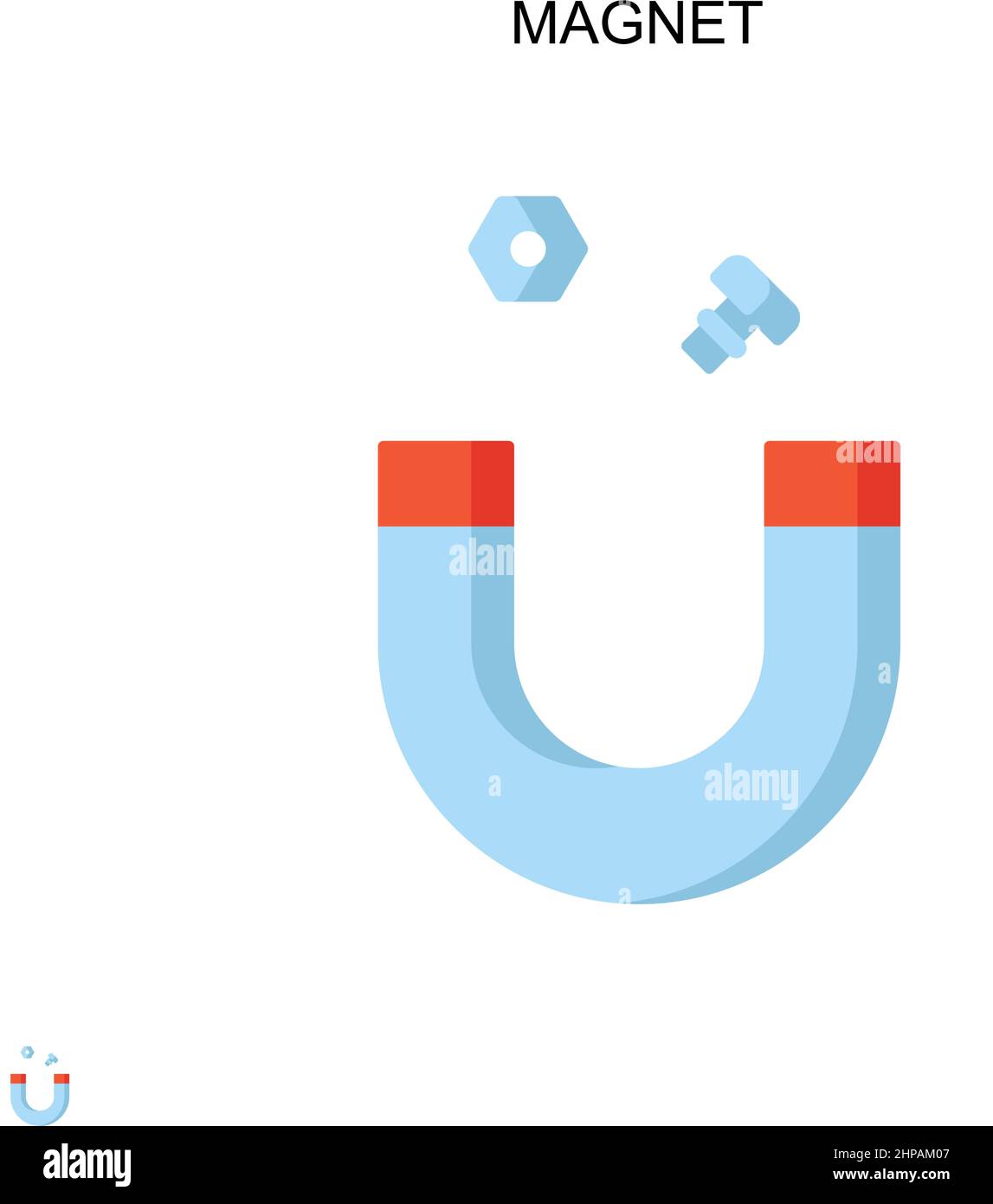 Magnet Simple vector icon. Illustration symbol design template for web ...