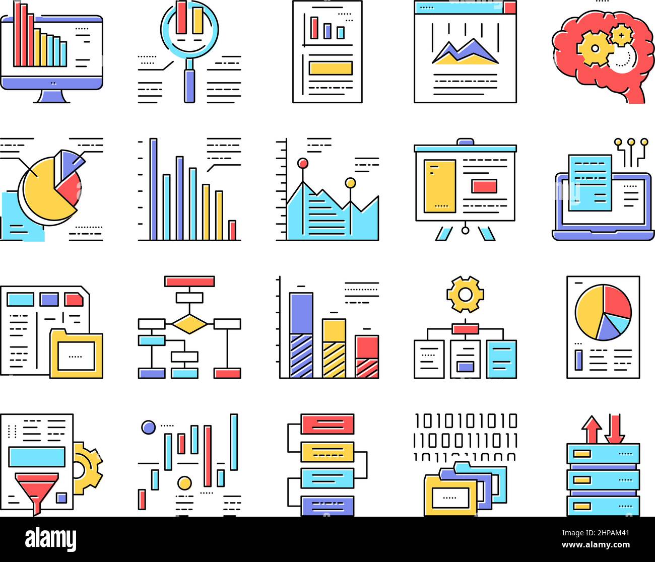 Analyze Infographic Collection Icons Set Vector Stock Vector Image ... Analyze Infographic Collection Icons Set Vector Stock Vector Image ...