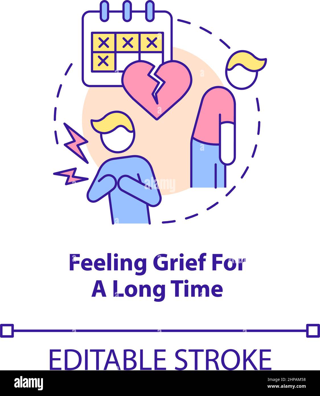 Grief feeling Stock Vector Images - Alamy