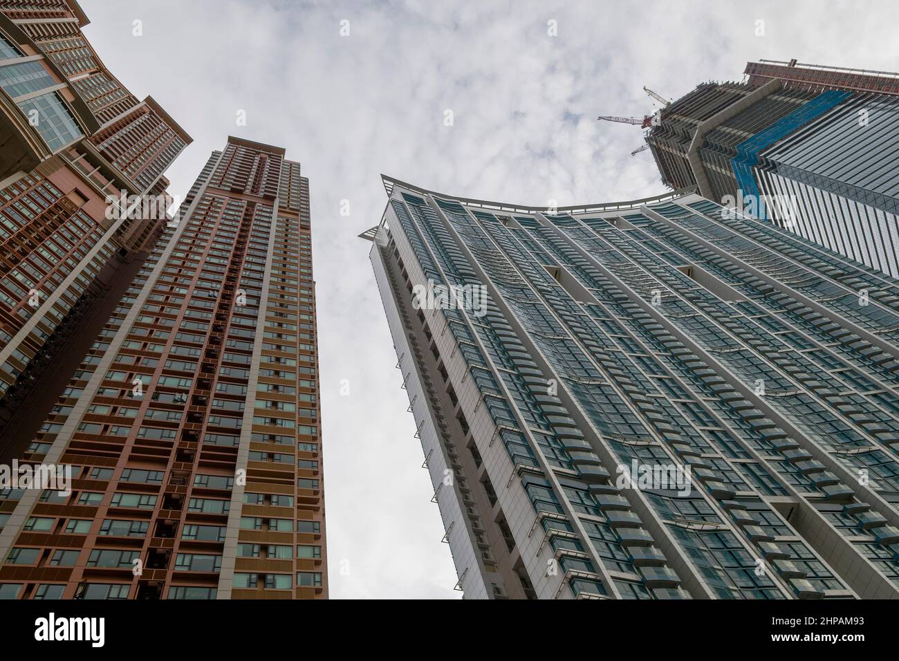 The Arch and The Harbourside, with the ICC under construction, Union ...