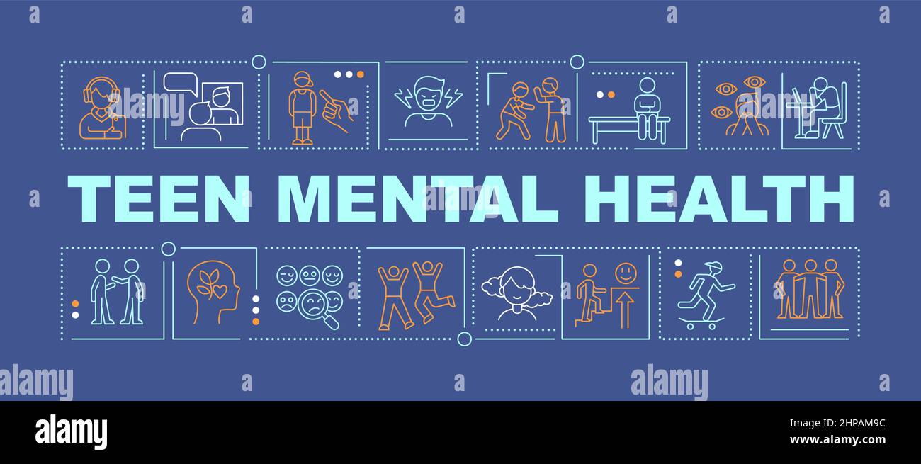 Adolescent wellbeing Stock Vector Images - Alamy