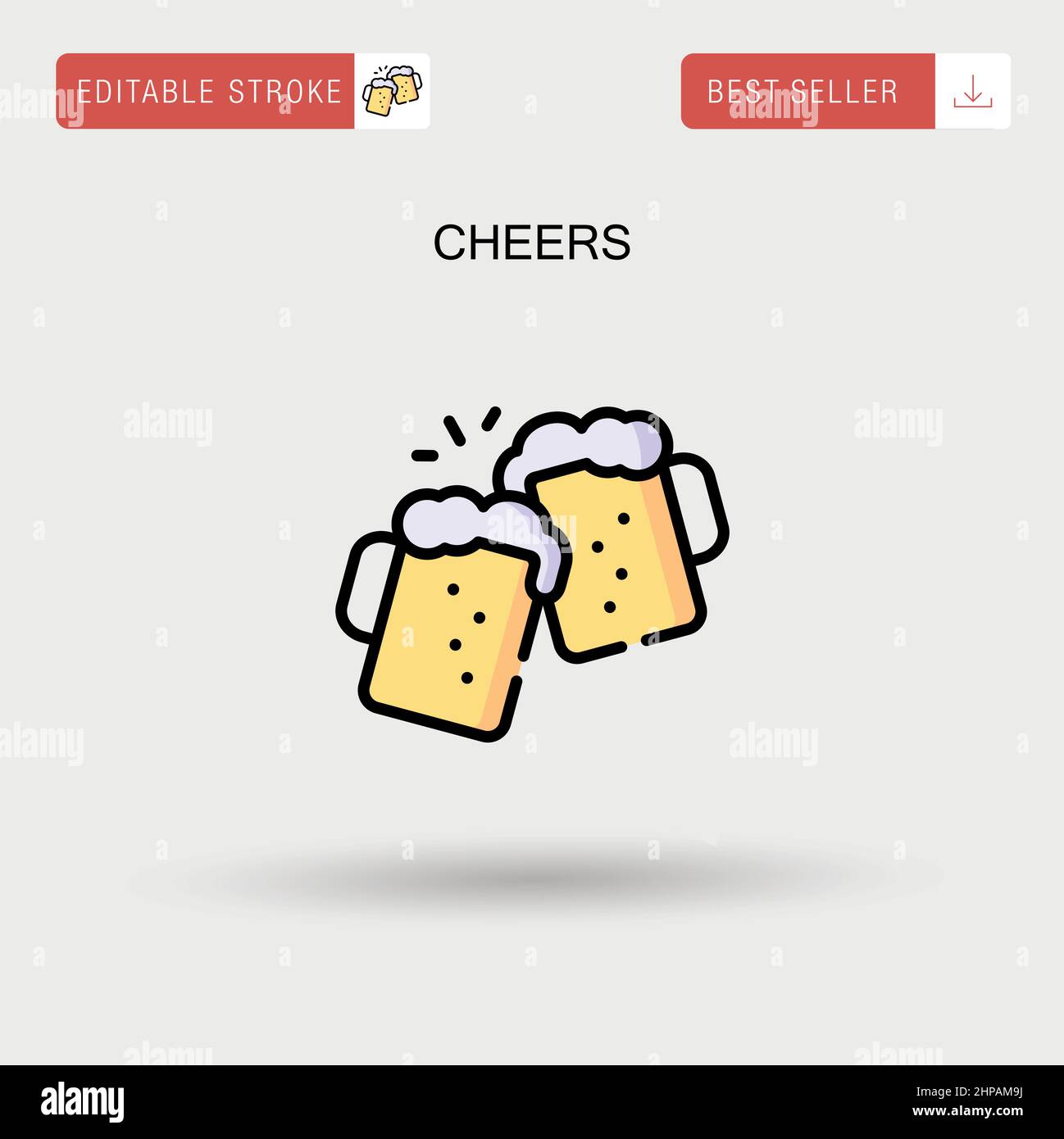Cheers Simple vector icon Stock Vector Image & Art - Alamy