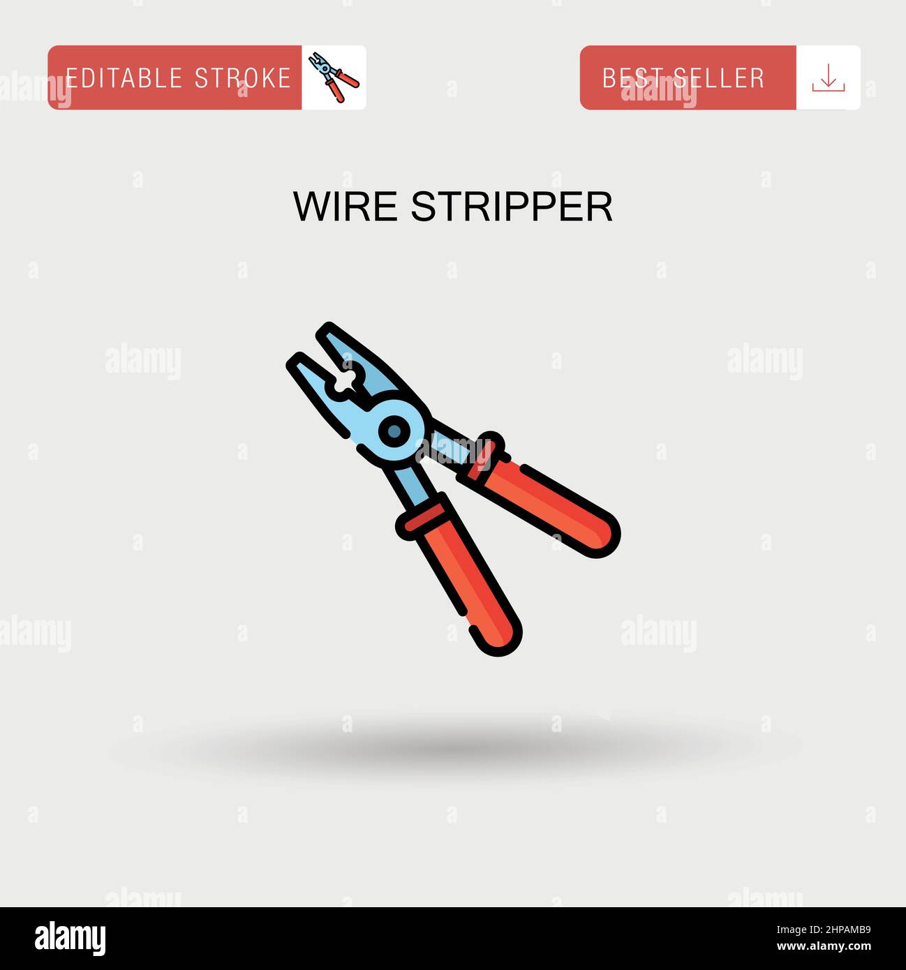 Wire insulation stripper Stock Vector Images - Alamy