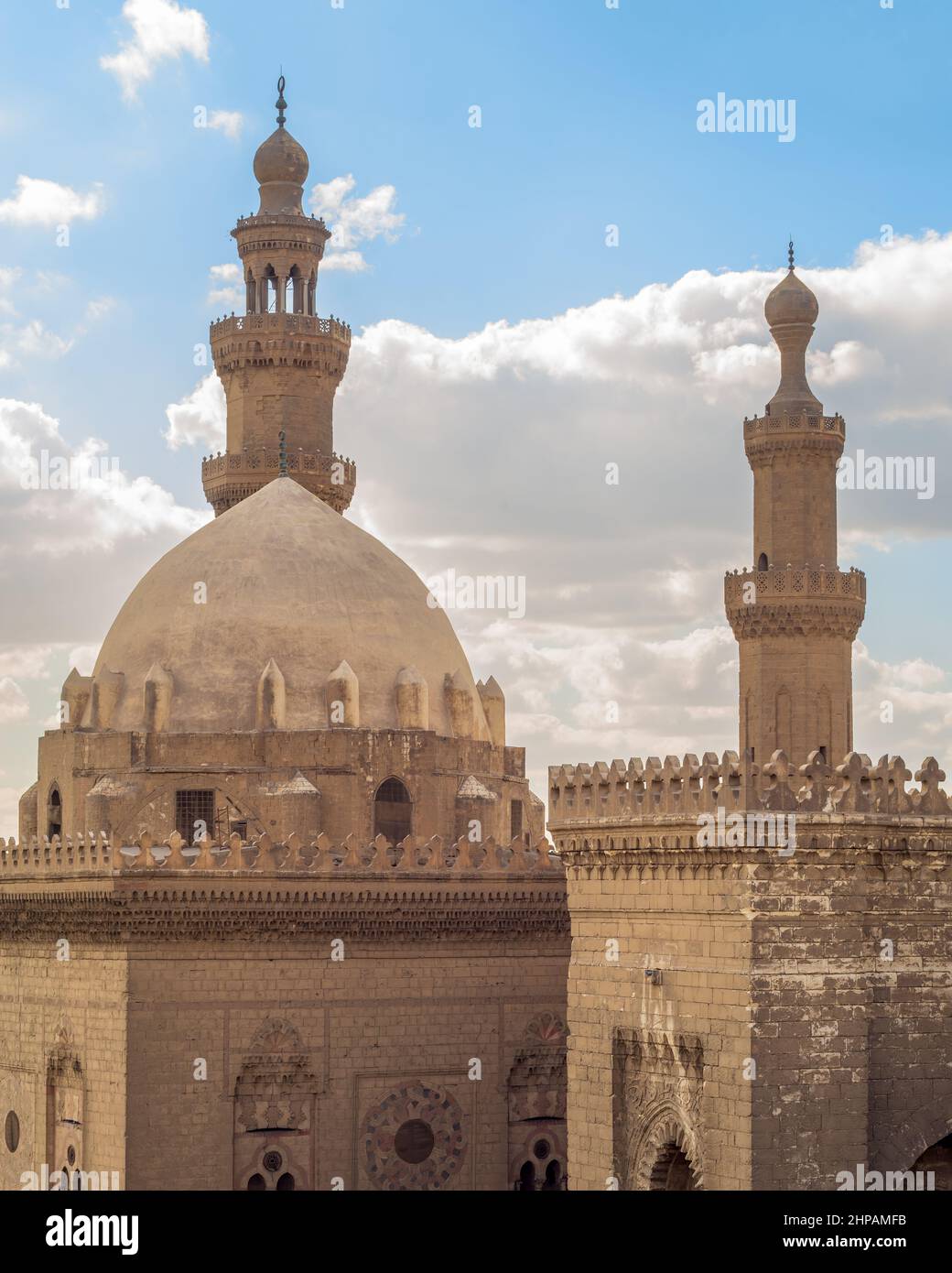 The Minarets and domes of Sultan Hassan Mosque and Al Rifai Mosque ...